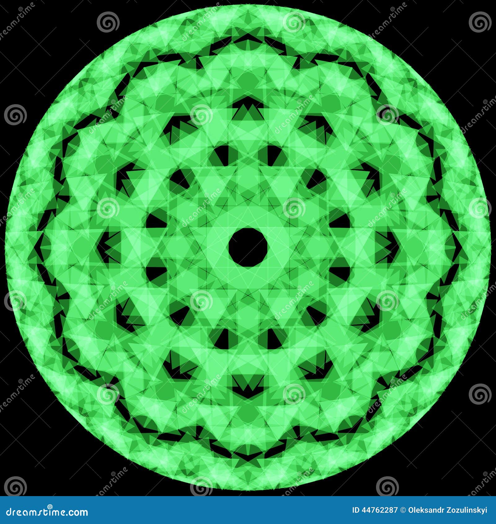 Abstract Background with Green Circle. Raster Stock Illustration ...