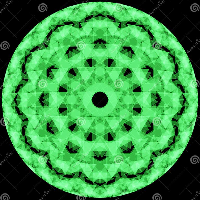 Abstract Background with Green Circle. Raster Stock Illustration ...