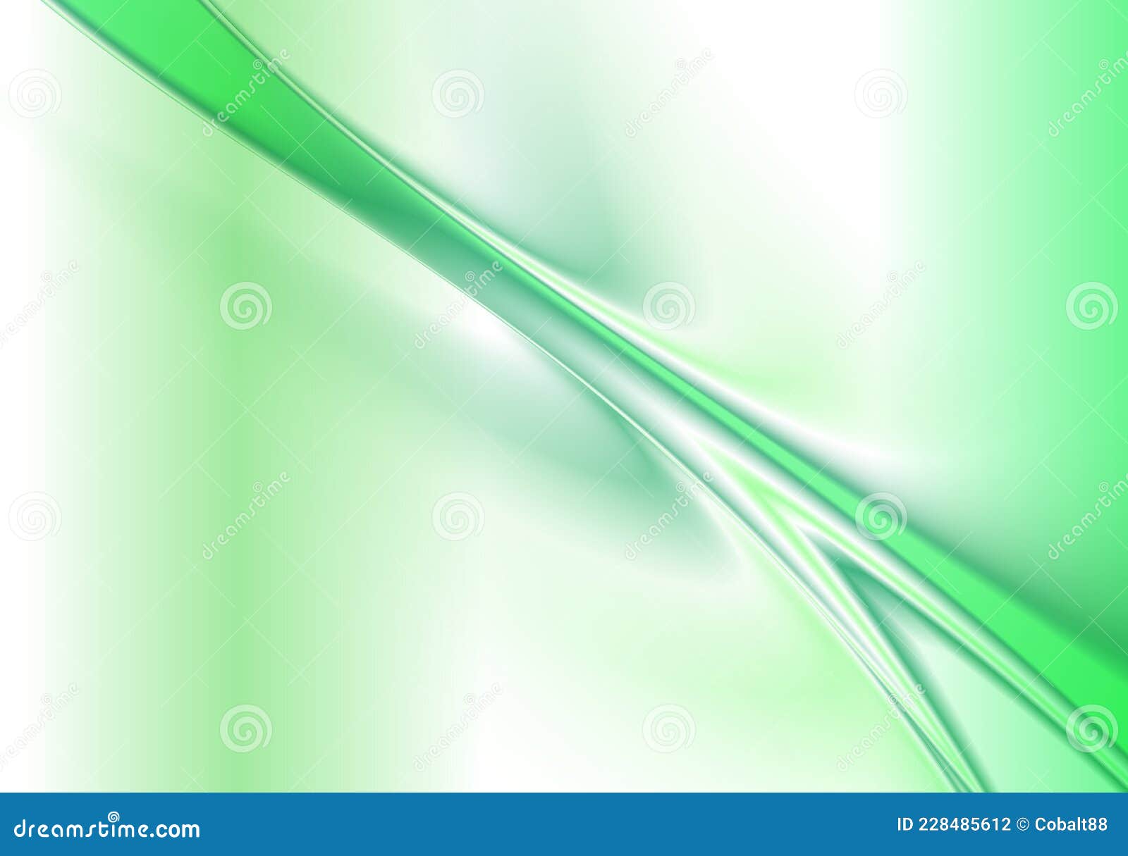 Abstract Background Green Fantasy Lines on White Stock Vector ...