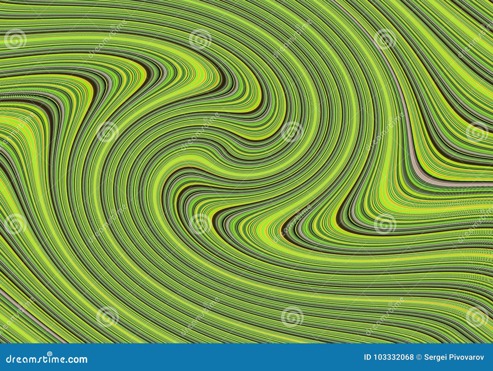 Abstract Background Green Gradient Curl Texture Liquid Paint Dark Lines ...