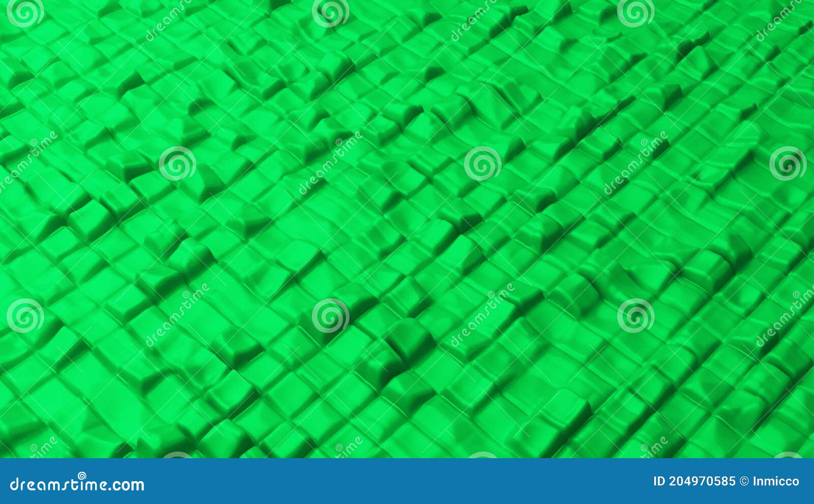 Abstract Background with Green Grid Smooth Squares. Cell Structure ...