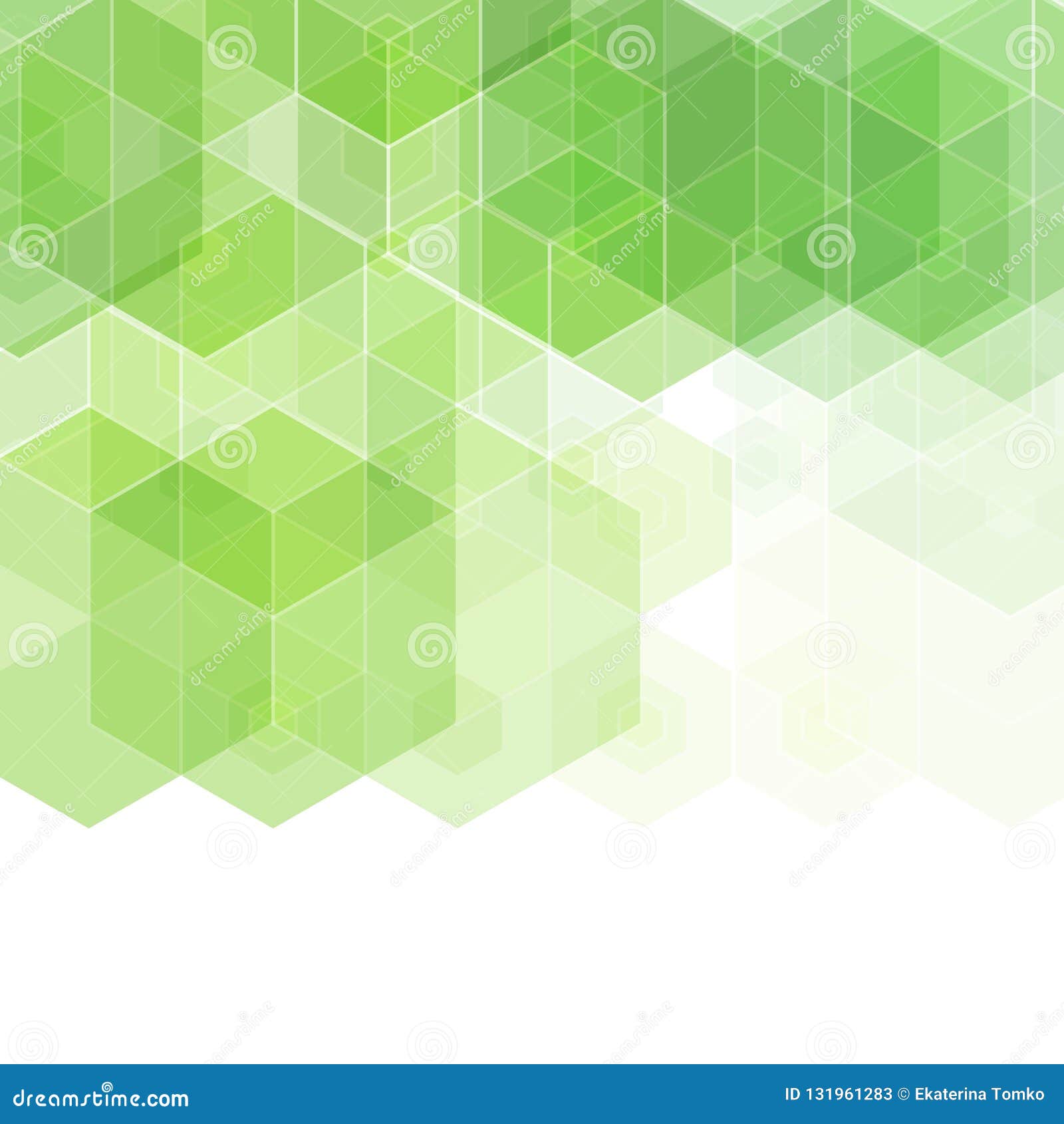 Abstract Background with Green Hexagonal Shapes. Eps 10 Stock Vector ...