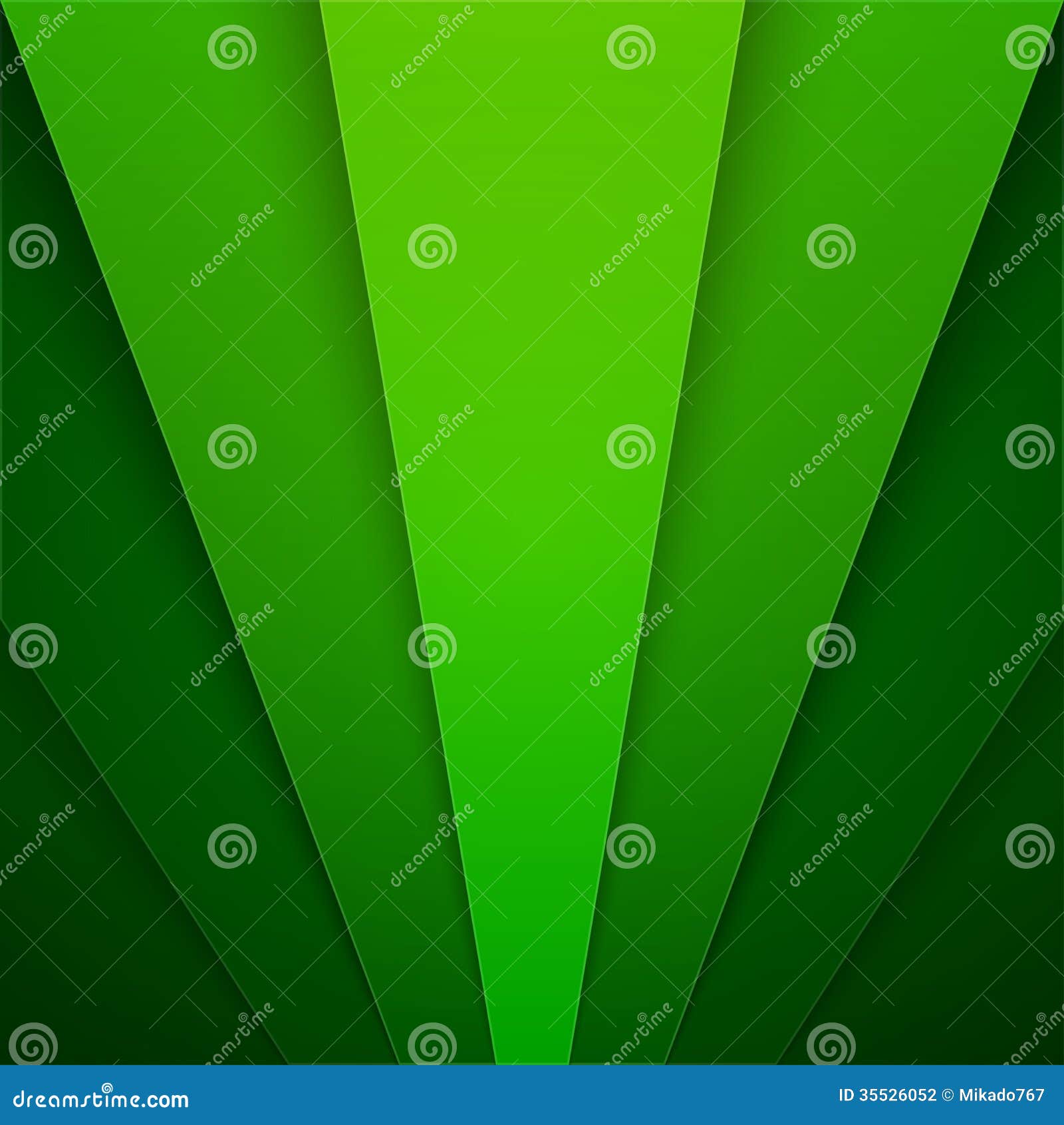 Abstract Background with Green Paper Layers Stock Vector - Illustration ...