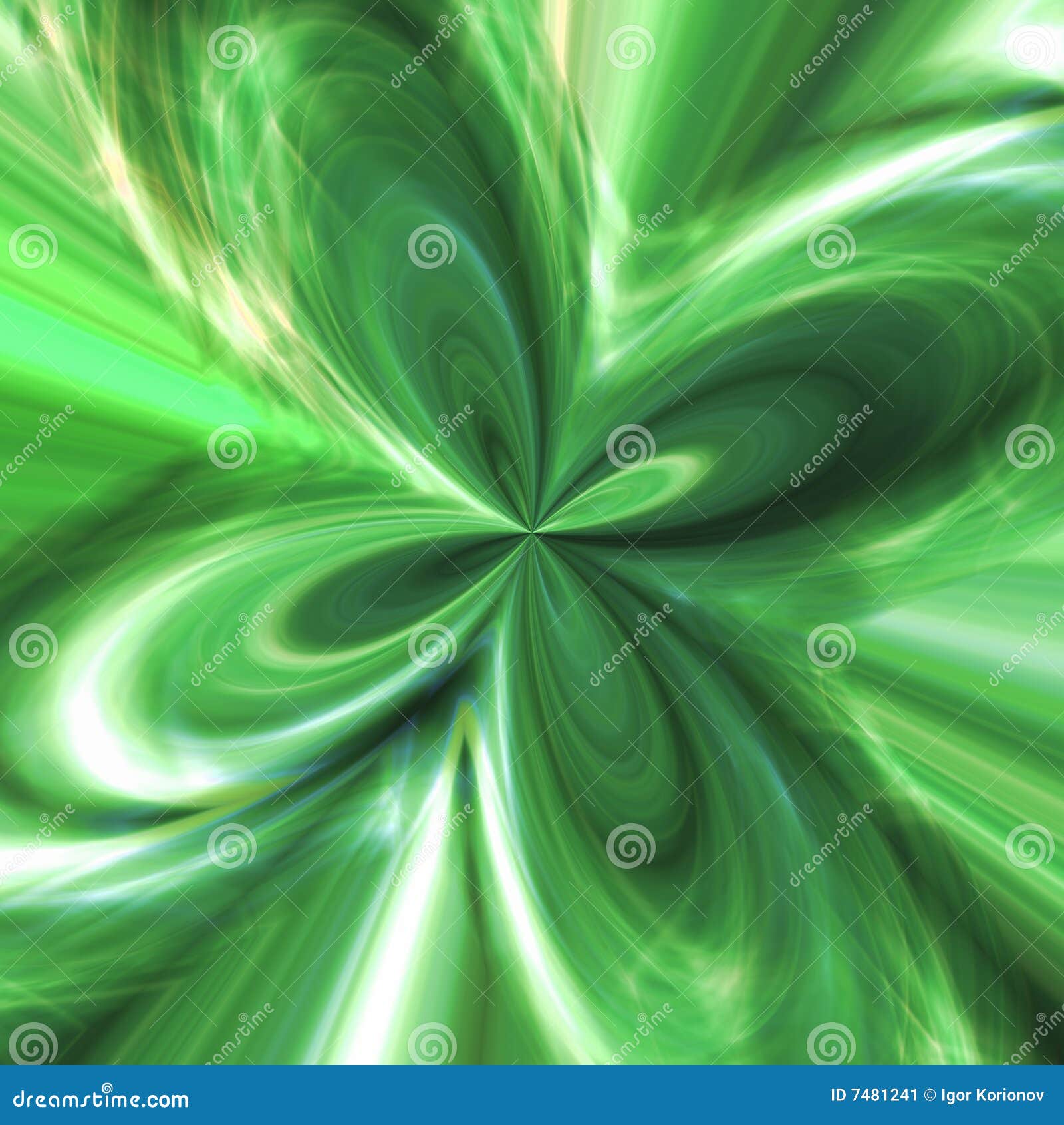 Abstract Background with Green Streams of Energy Stock Illustration ...