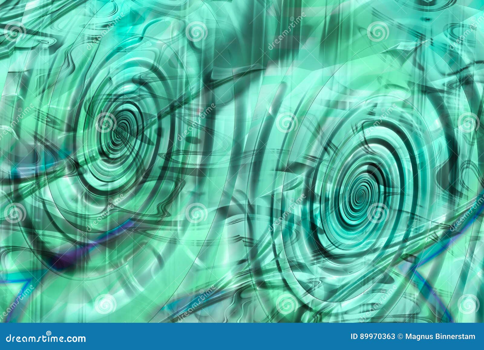 Abstract Background in Green and Turquoise Stock Illustration ...