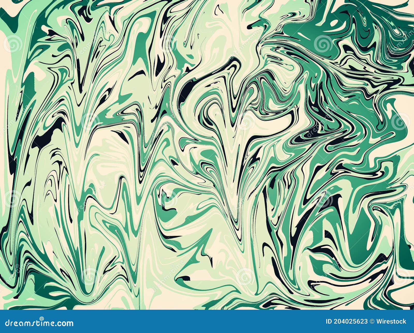 Abstract Background of Green and White Psychedelic Waves Stock ...