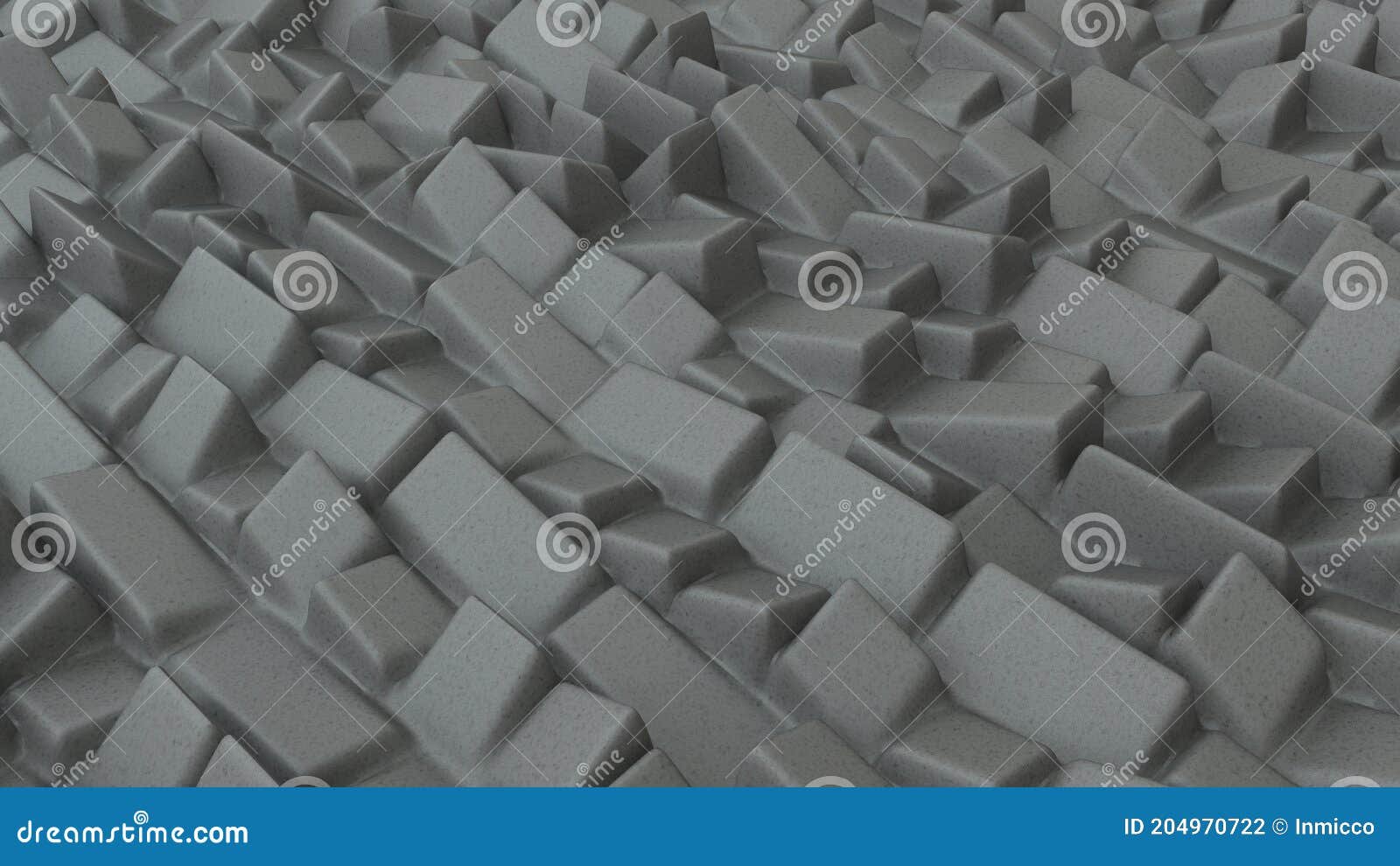 Abstract Background with Grey Cubes, Geometric Low-poly Installation ...