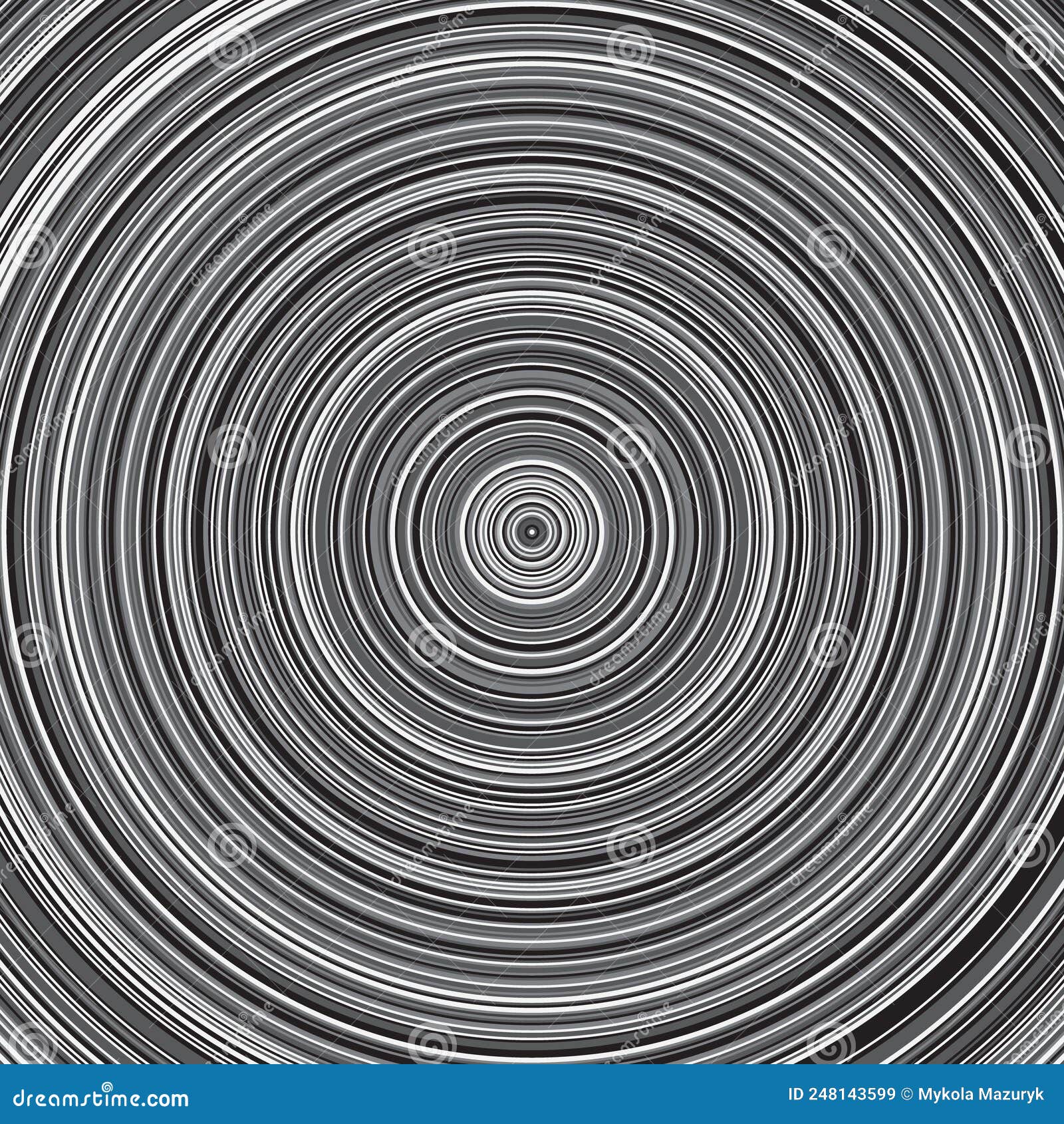 Abstract Background with Grey Rings. Concentric Circles Like Tree Cut ...