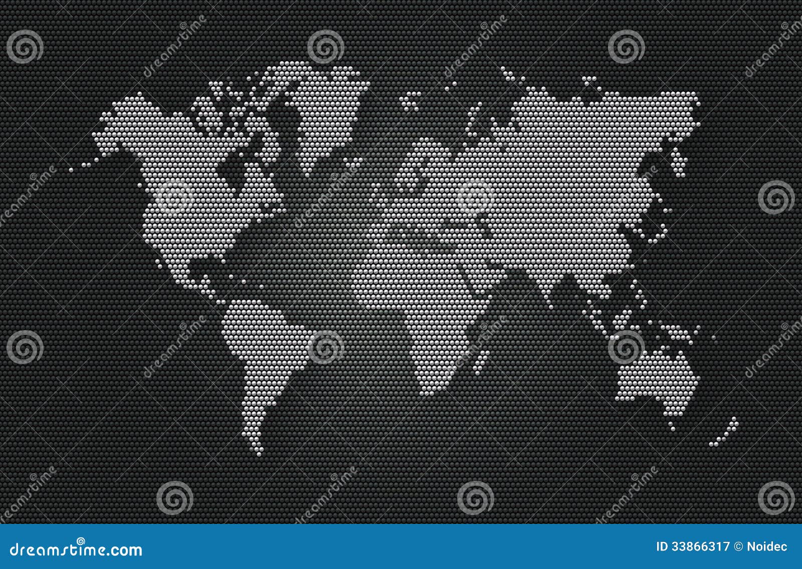 Abstract Background Grey Sphere with Light Grey World Map Stock ...