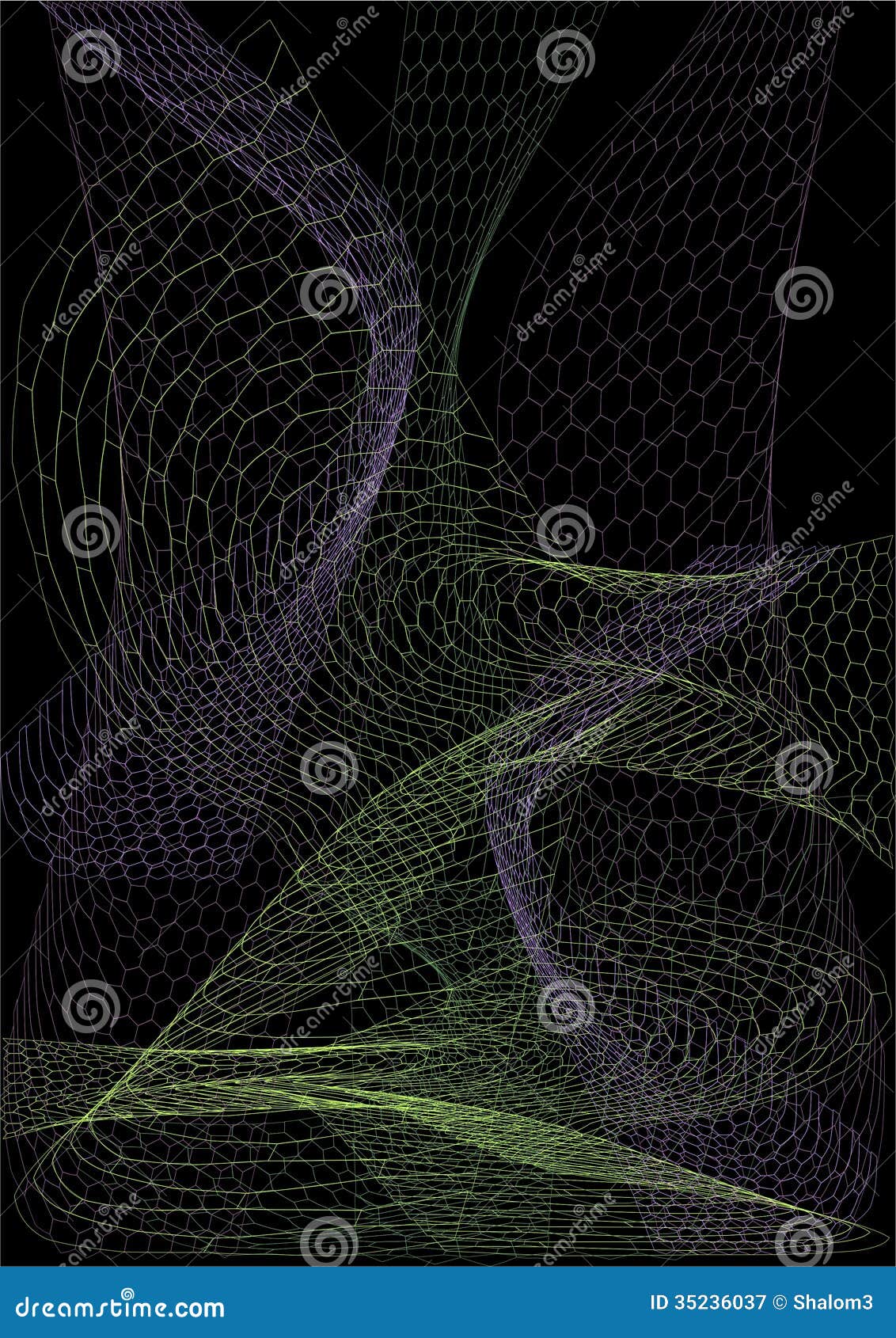 Abstract Background with a Grid Stock Vector - Illustration of dark ...