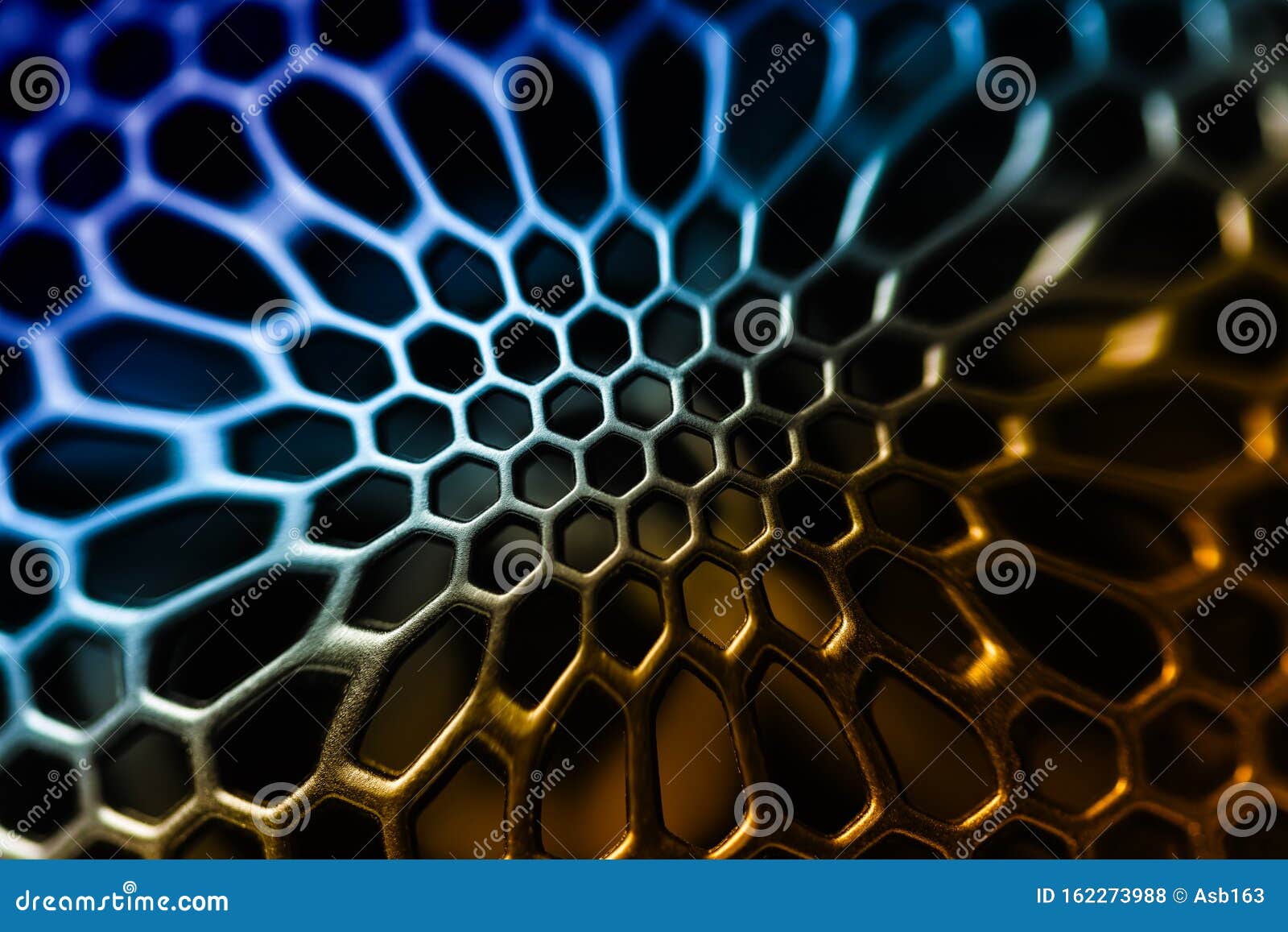 Abstract Background.Grid with Hexagonal Holes Stock Illustration ...
