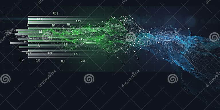 Abstract Background Grid Polygonal Wireframe Graph from Dots in Lines ...