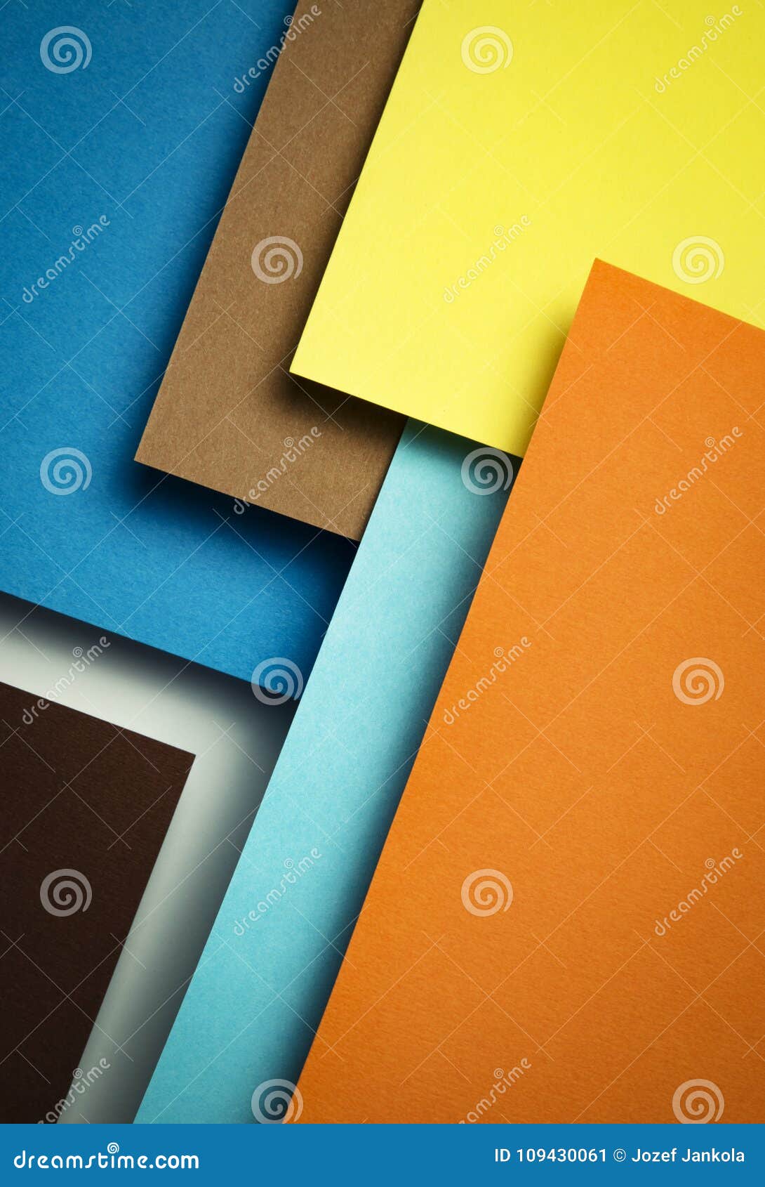 Abstract Background Group of Colored Papers Stock Image - Image of card ...