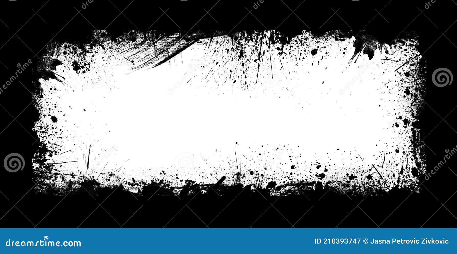 Abstract Background in Grunge Style, Frame Stock Illustration ...