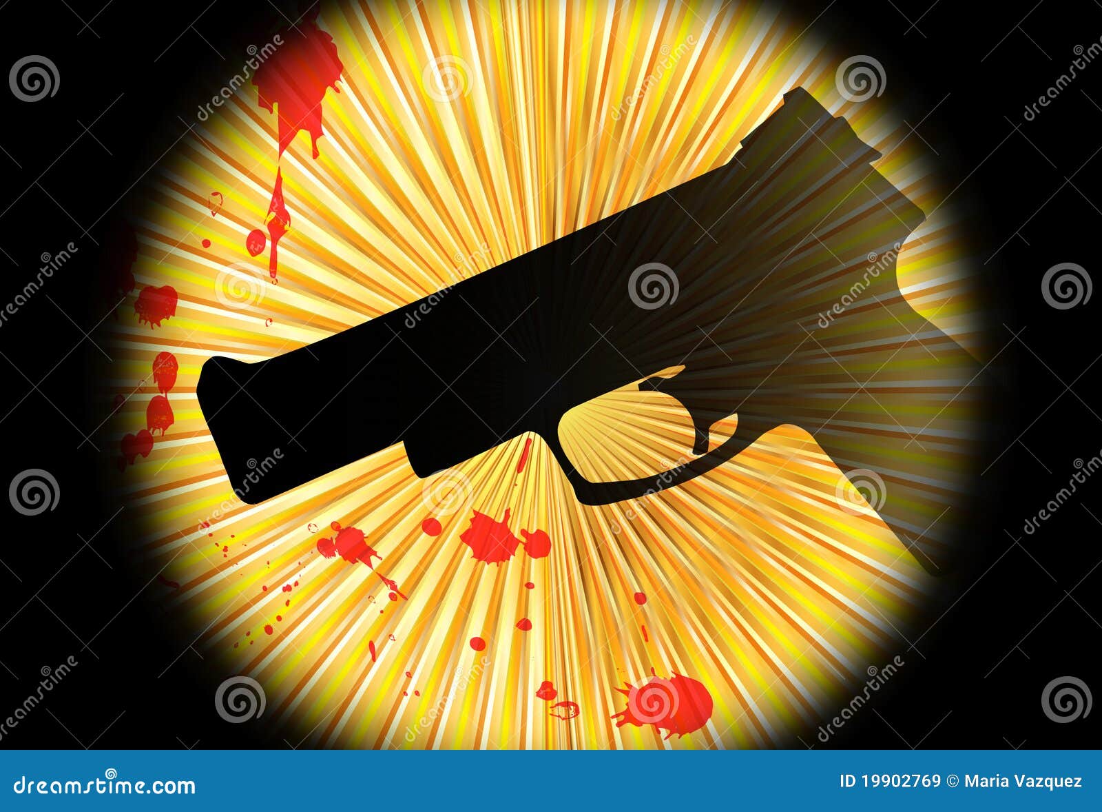 Abstract Background with Gun Stock Vector - Illustration of firearm ...