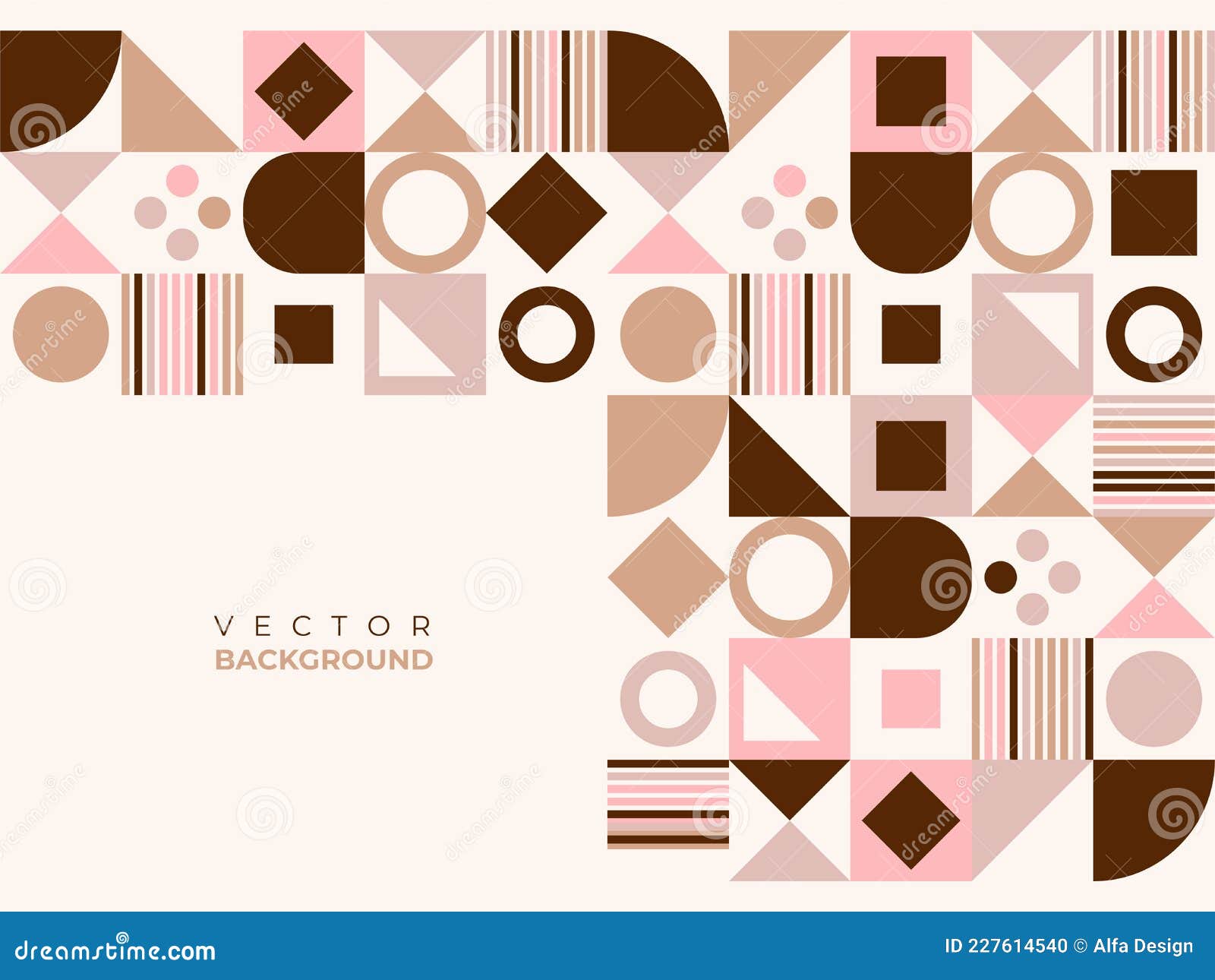 Abstract Background with Half Circle Square Line Dot Wave Geometric ...