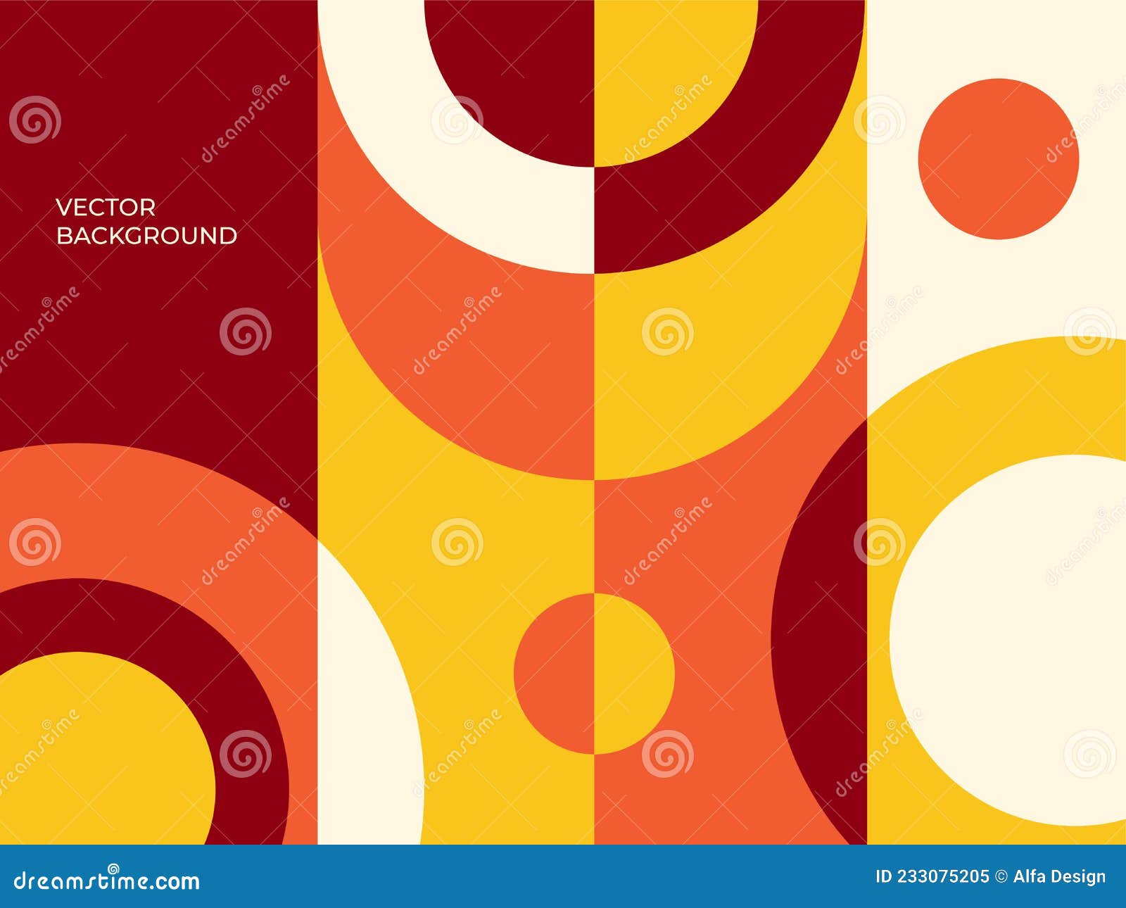 Abstract Background with Half Circle Square Line Dot Wave Geometric ...