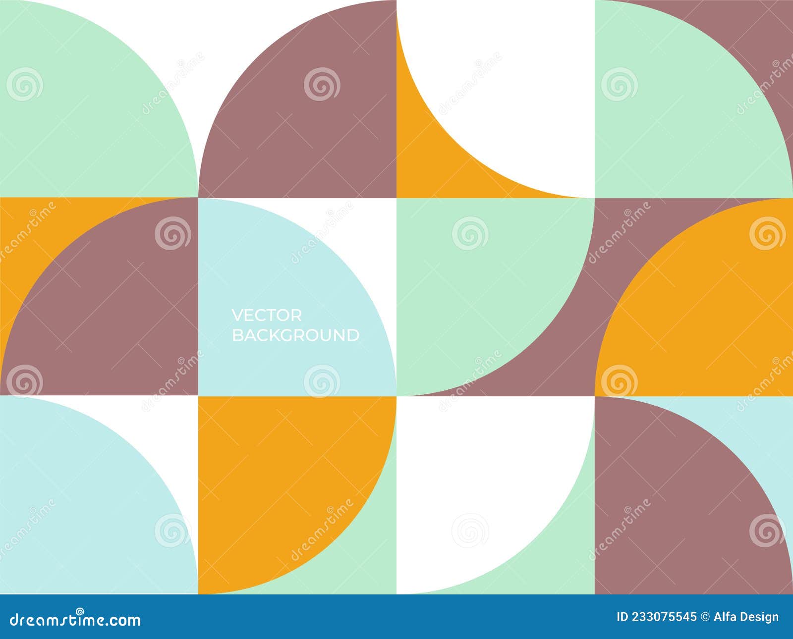 Abstract Background with Half Circle Square Line Dot Wave Geometric ...
