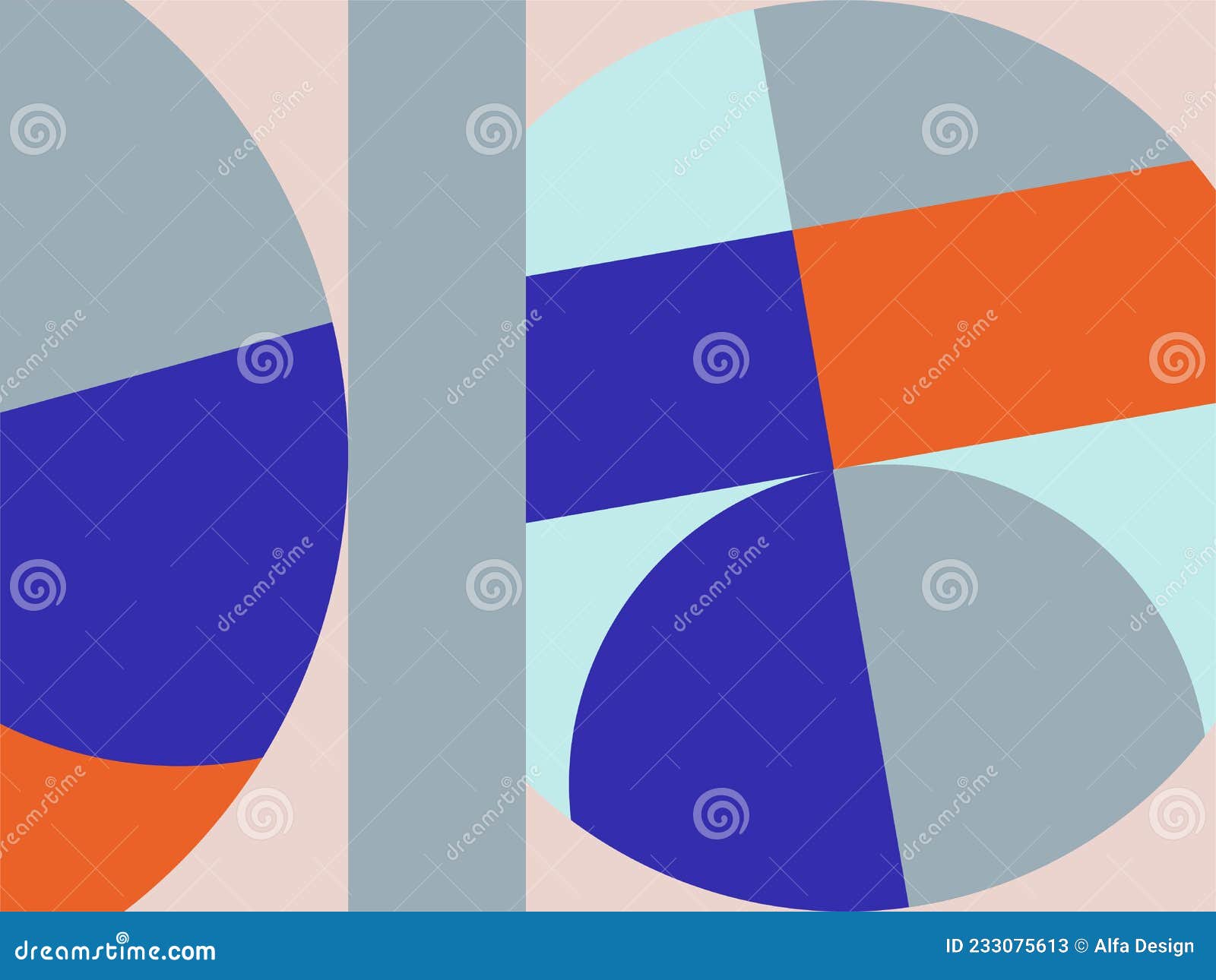Abstract Background with Half Circle Square Line Dot Wave Geometric ...