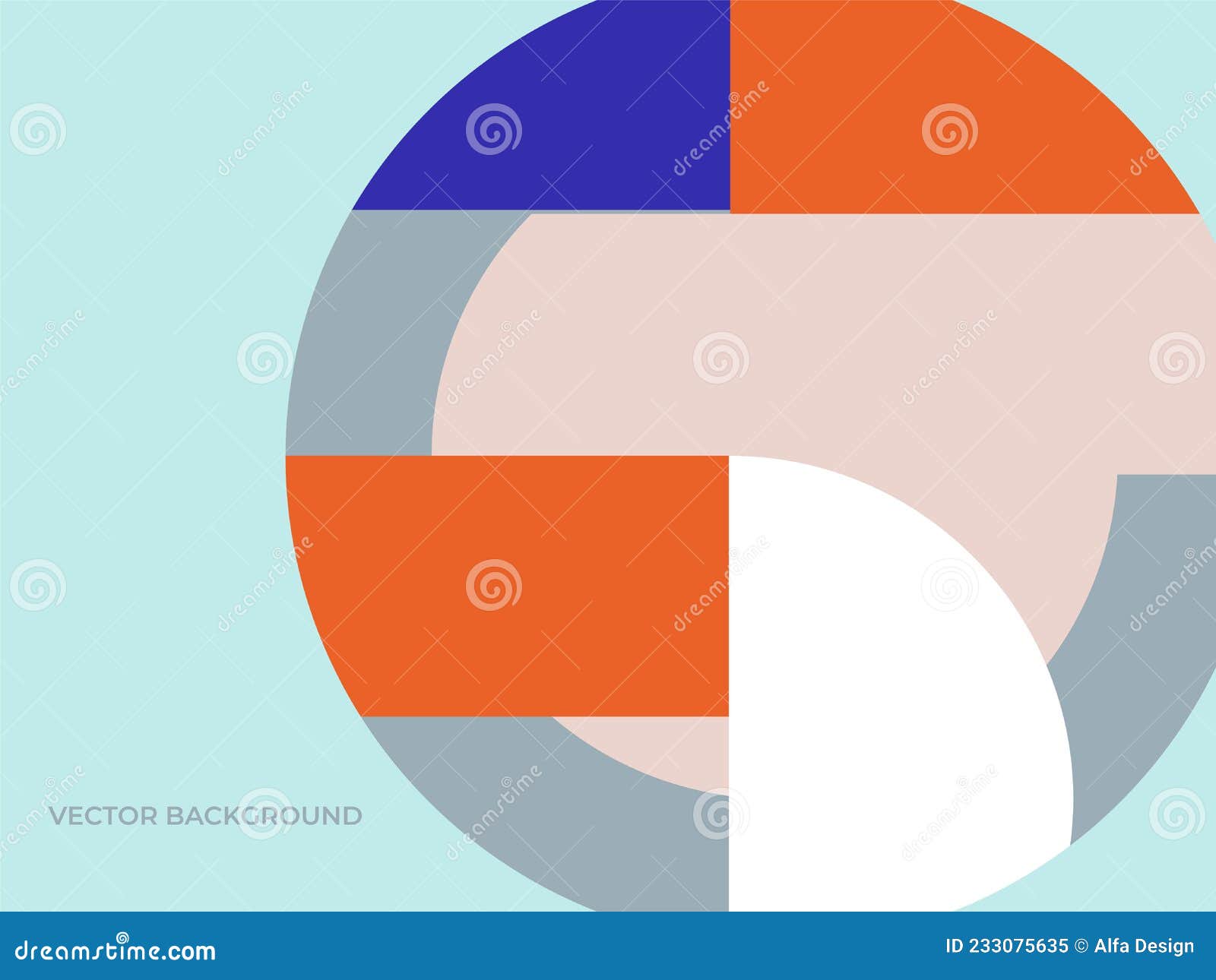 Abstract Background with Half Circle Square Line Dot Wave Geometric ...