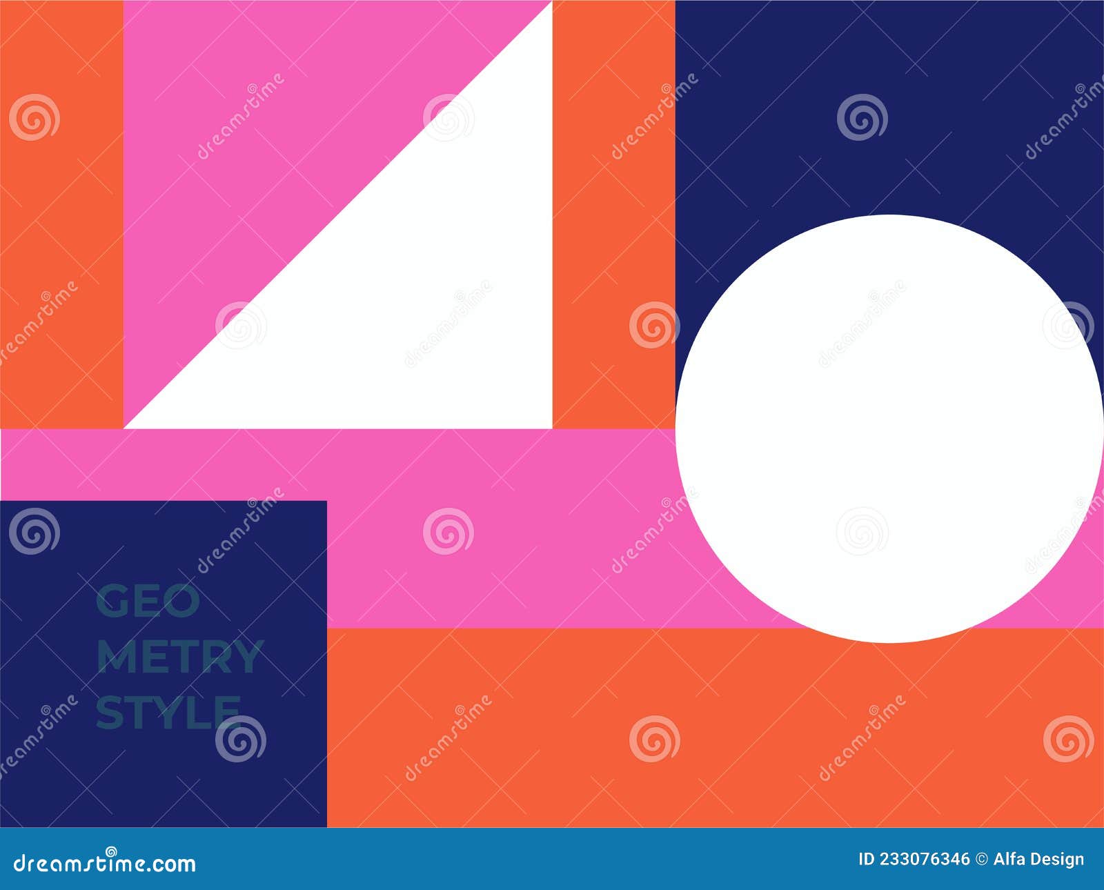 Abstract Background with Half Circle Square Line Dot Wave Geometric ...