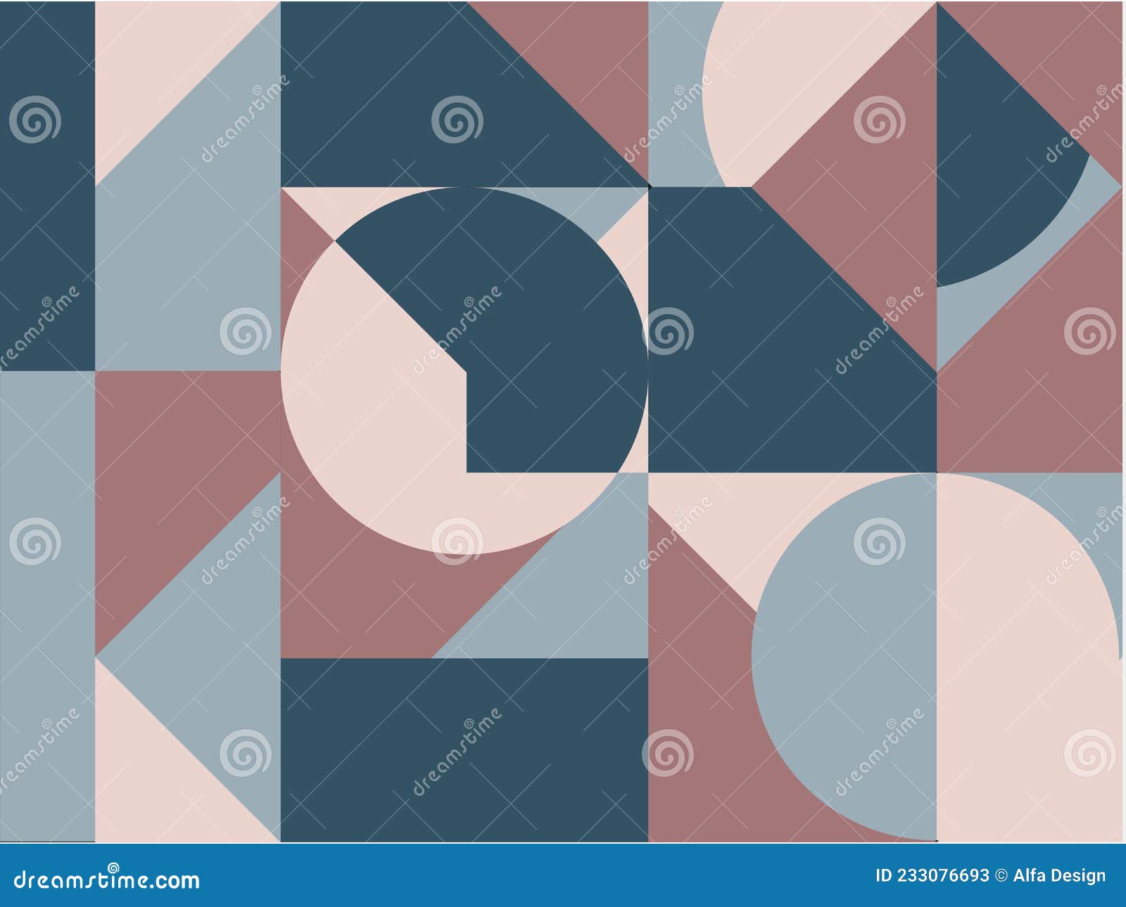 Abstract Background with Half Circle Square Line Dot Wave Geometric ...