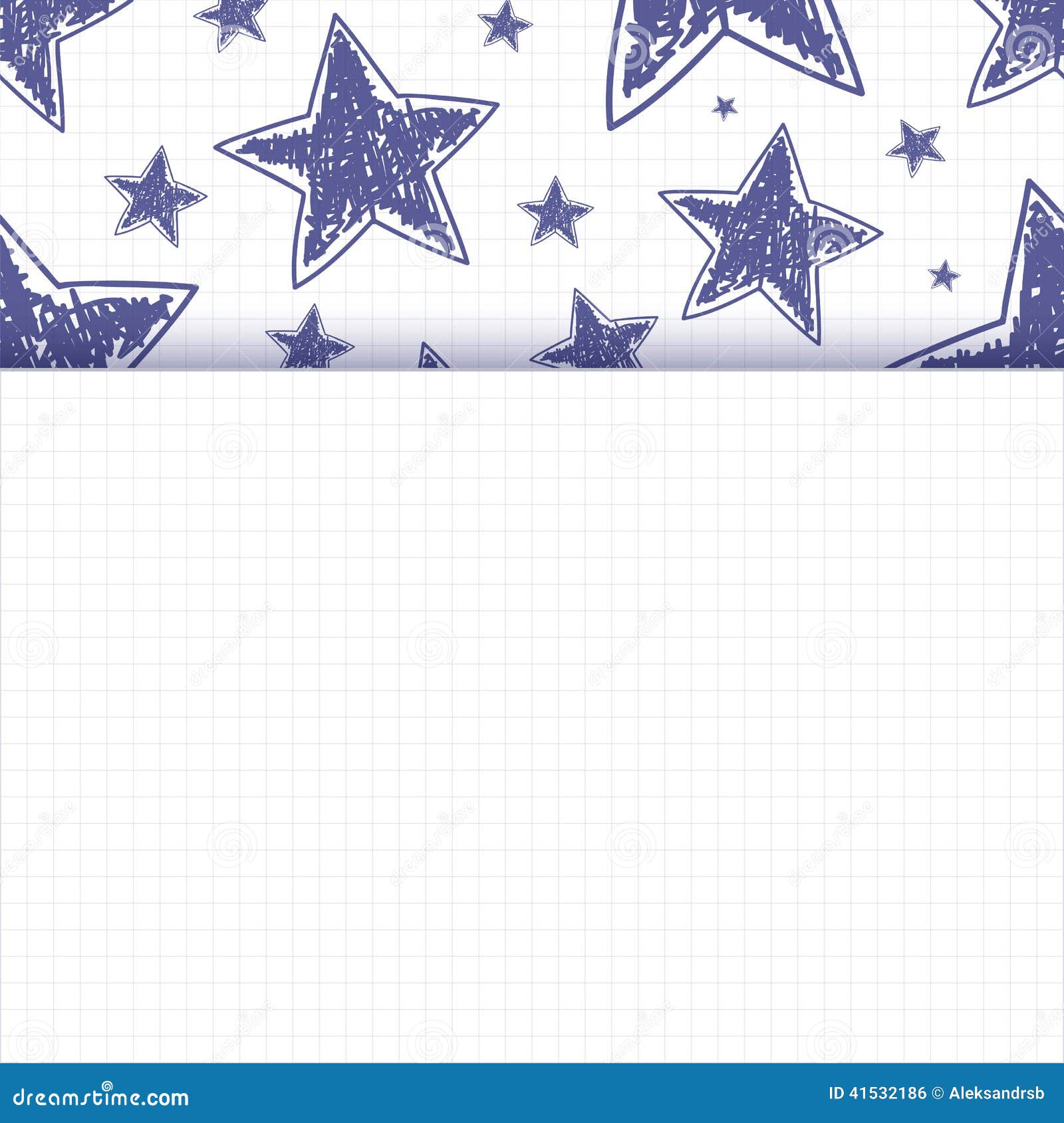 Abstract Background with Hand Drawn Stars Stock Vector - Illustration ...