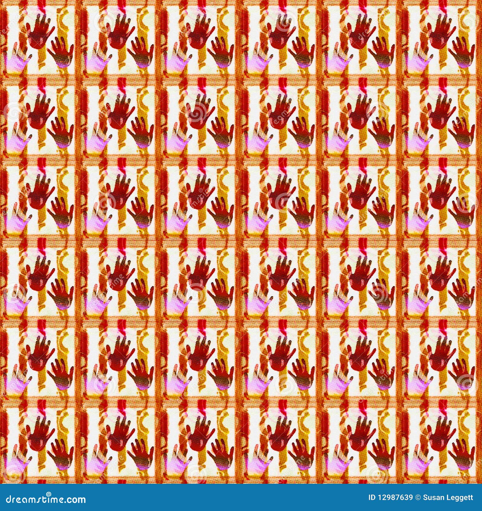 Abstract Background Hand Print Stock Image - Image of deco, vibrant ...