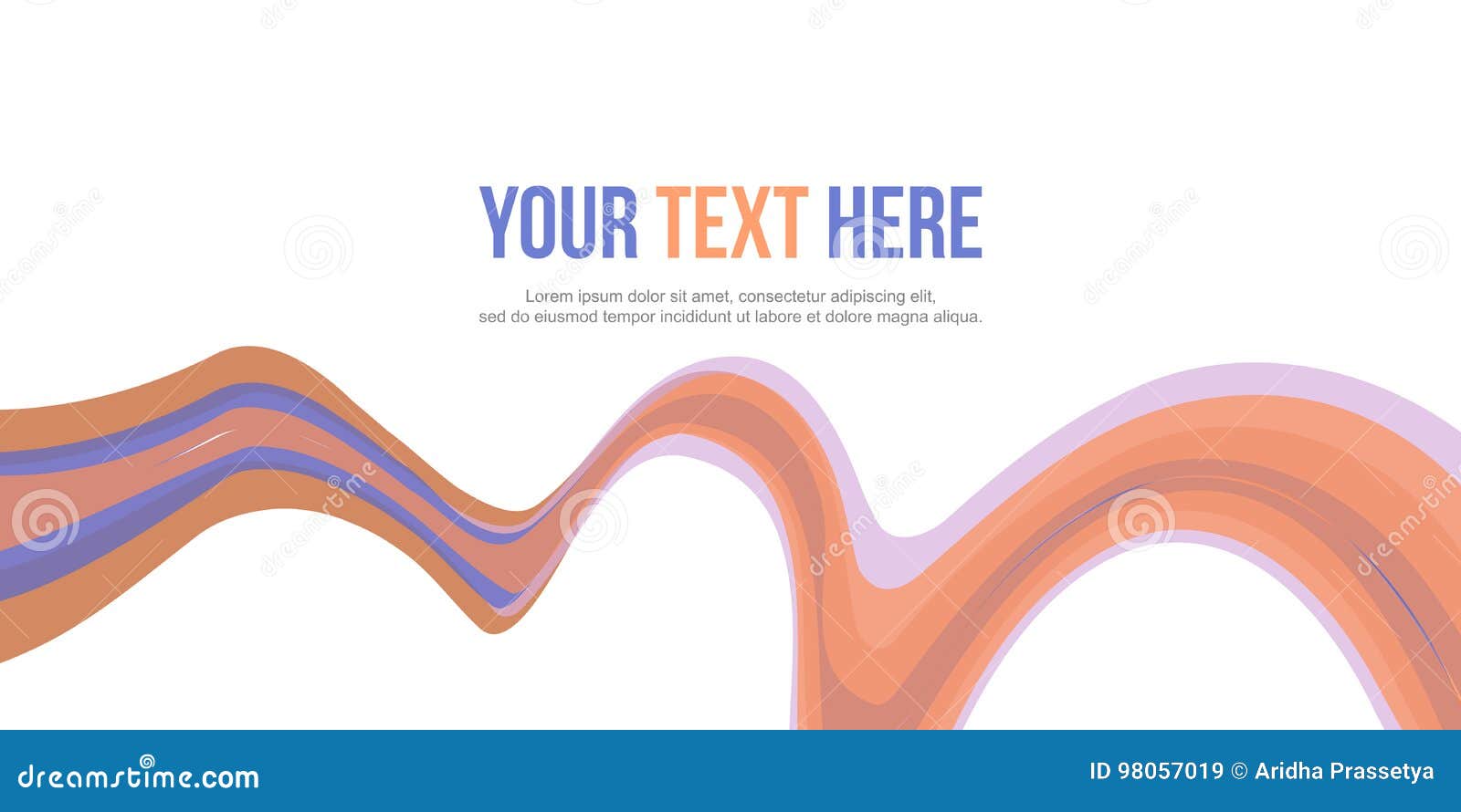 Abstract Background Header Wave Design Collection Stock Vector ...