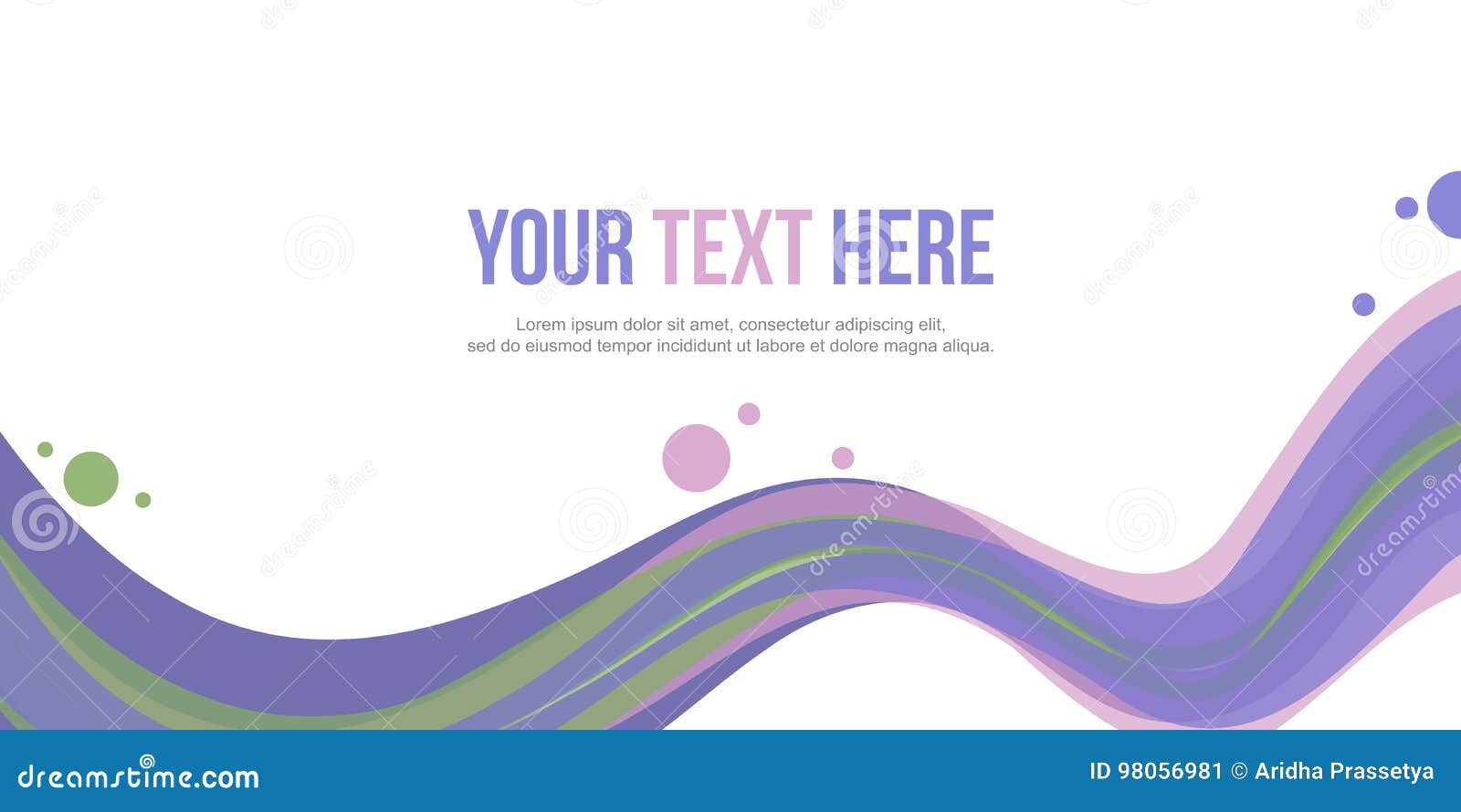 Abstract Background Header Wave Style Design Stock Vector ...