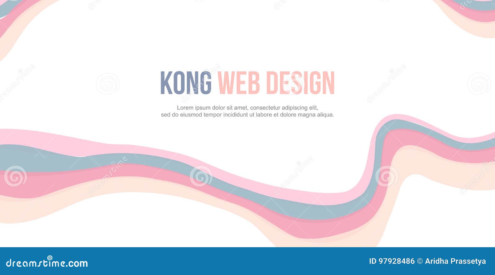 Abstract Background Header Website Wave Design Stock Vector ...
