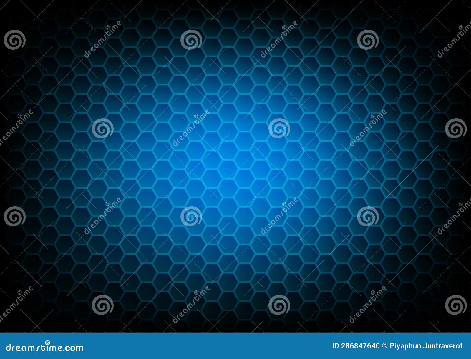 Abstract Background Hexagon with Gradient Blue Colors Illustration ...