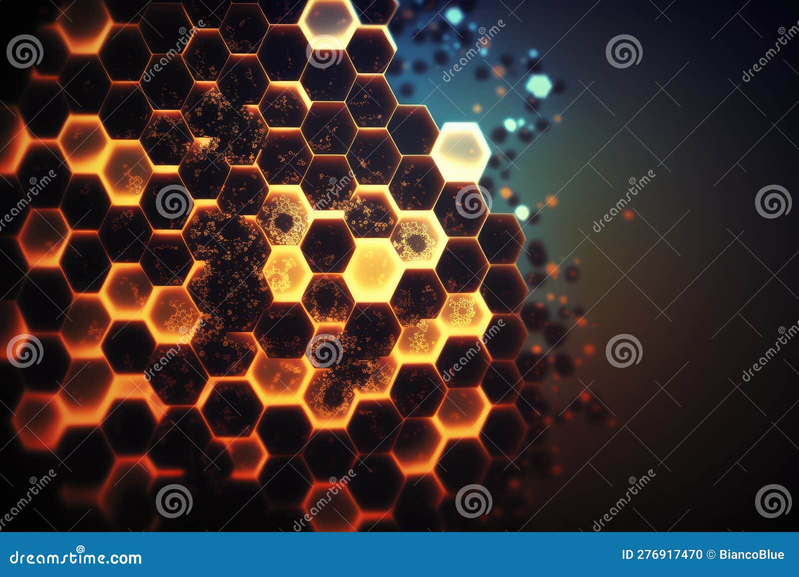 Abstract Background of Hexagonal Data Grid Pattern for Wallpaper and ...
