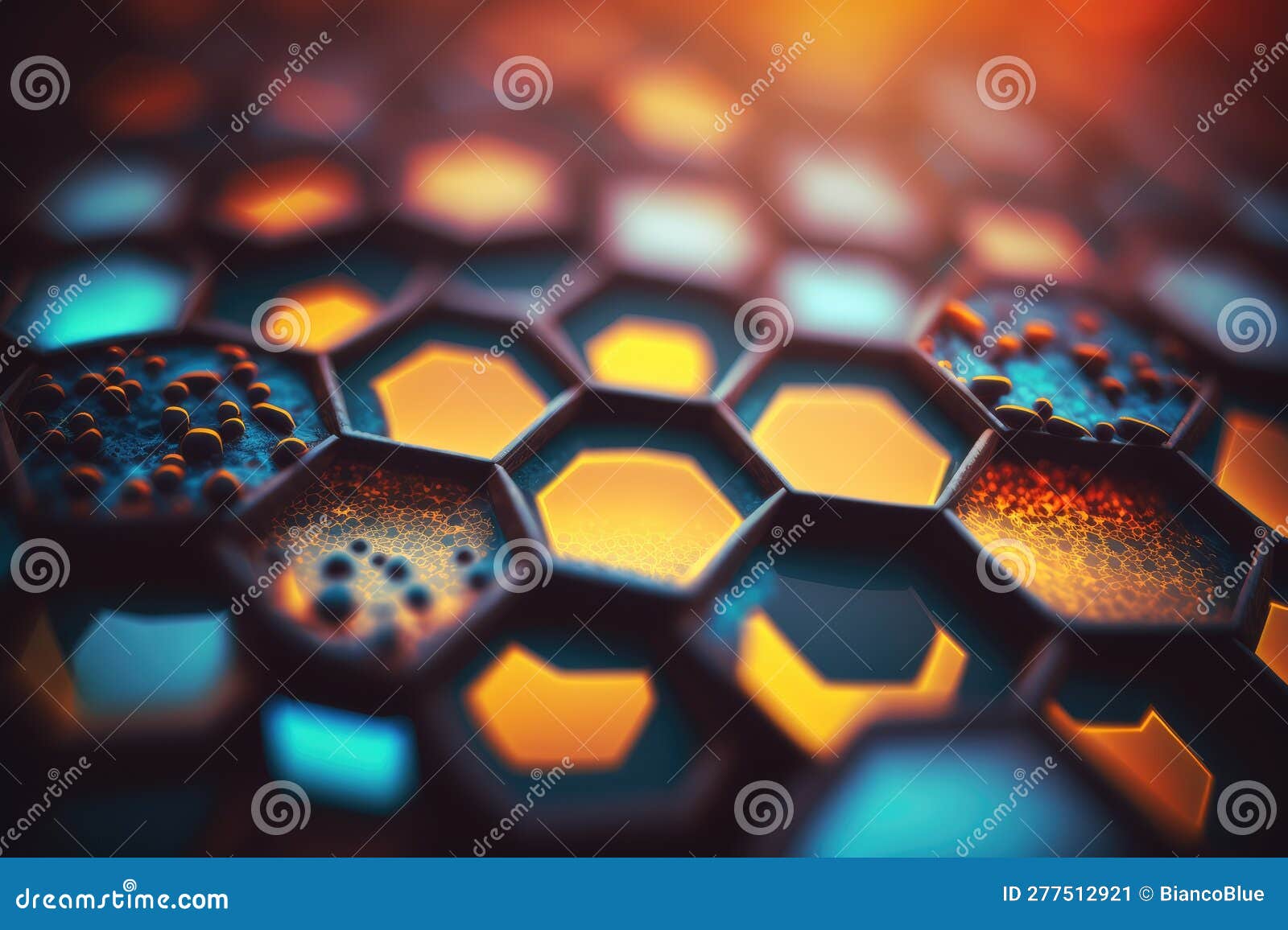 Abstract Background of Hexagonal Data Grid Pattern for Wallpaper and ...