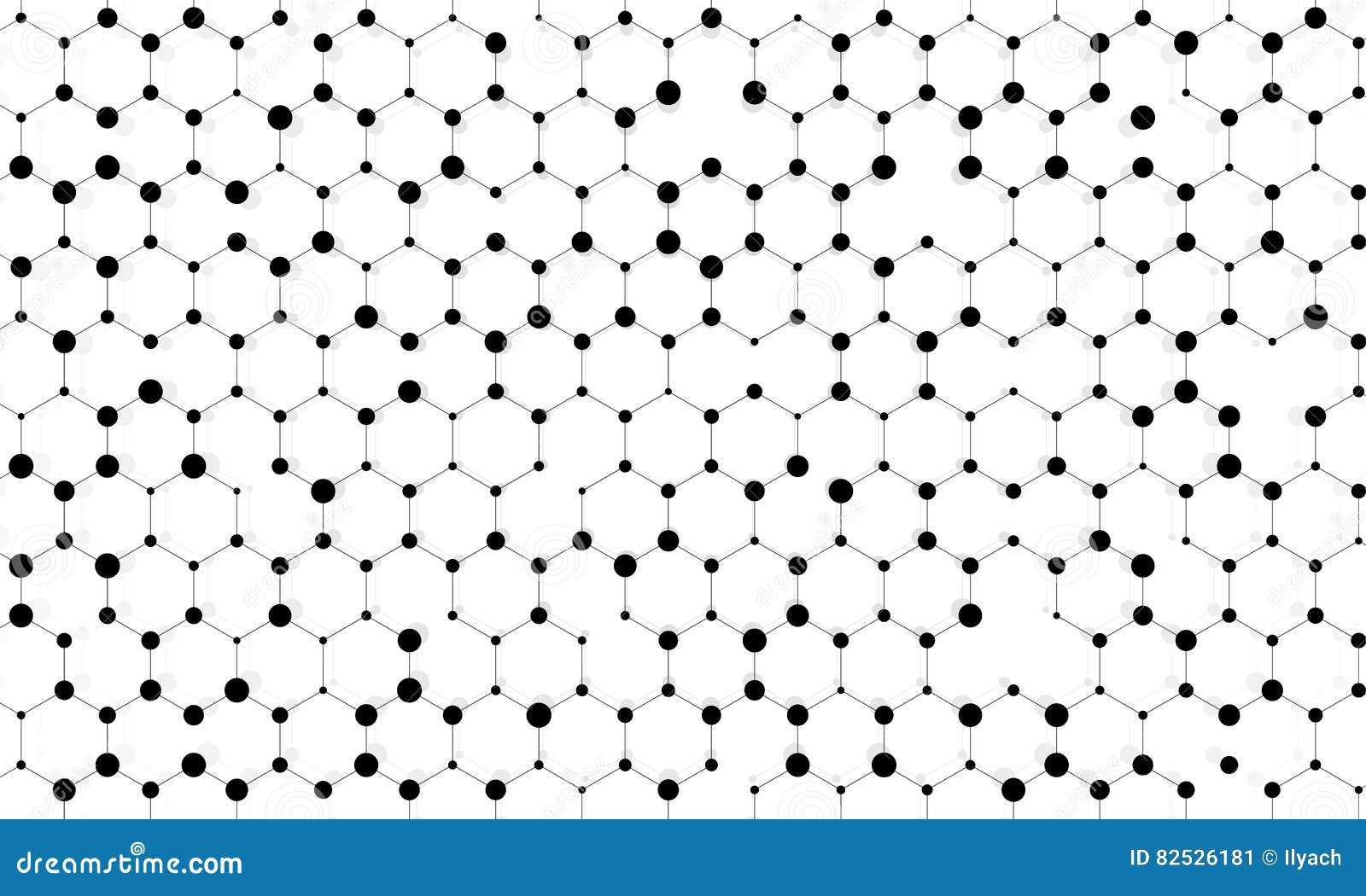 Abstract Background of Hexagonal Geometric Cells Pattern Stock Vector ...