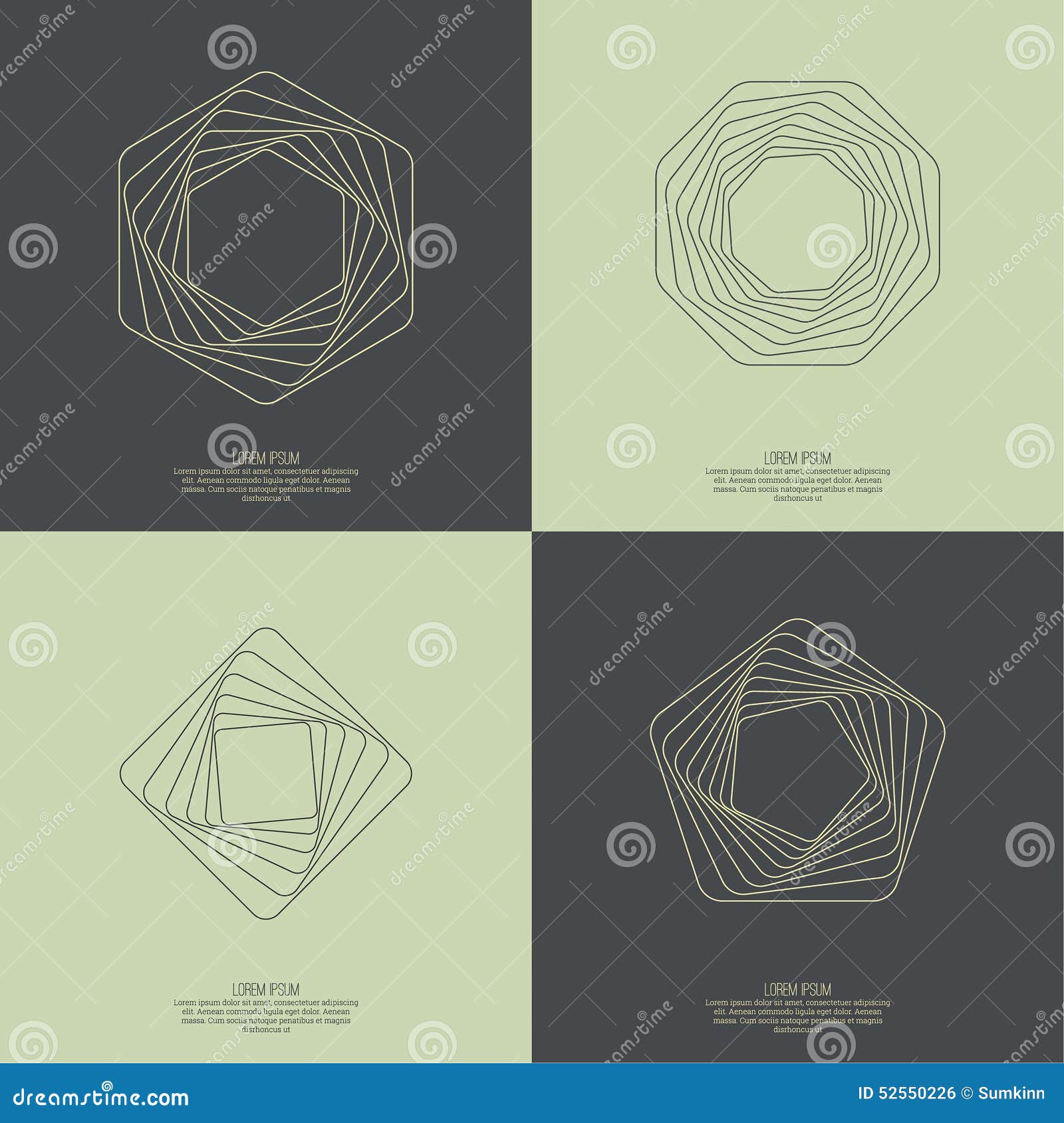 Abstract Background with a Hexagonal Geometry Stock Vector ...