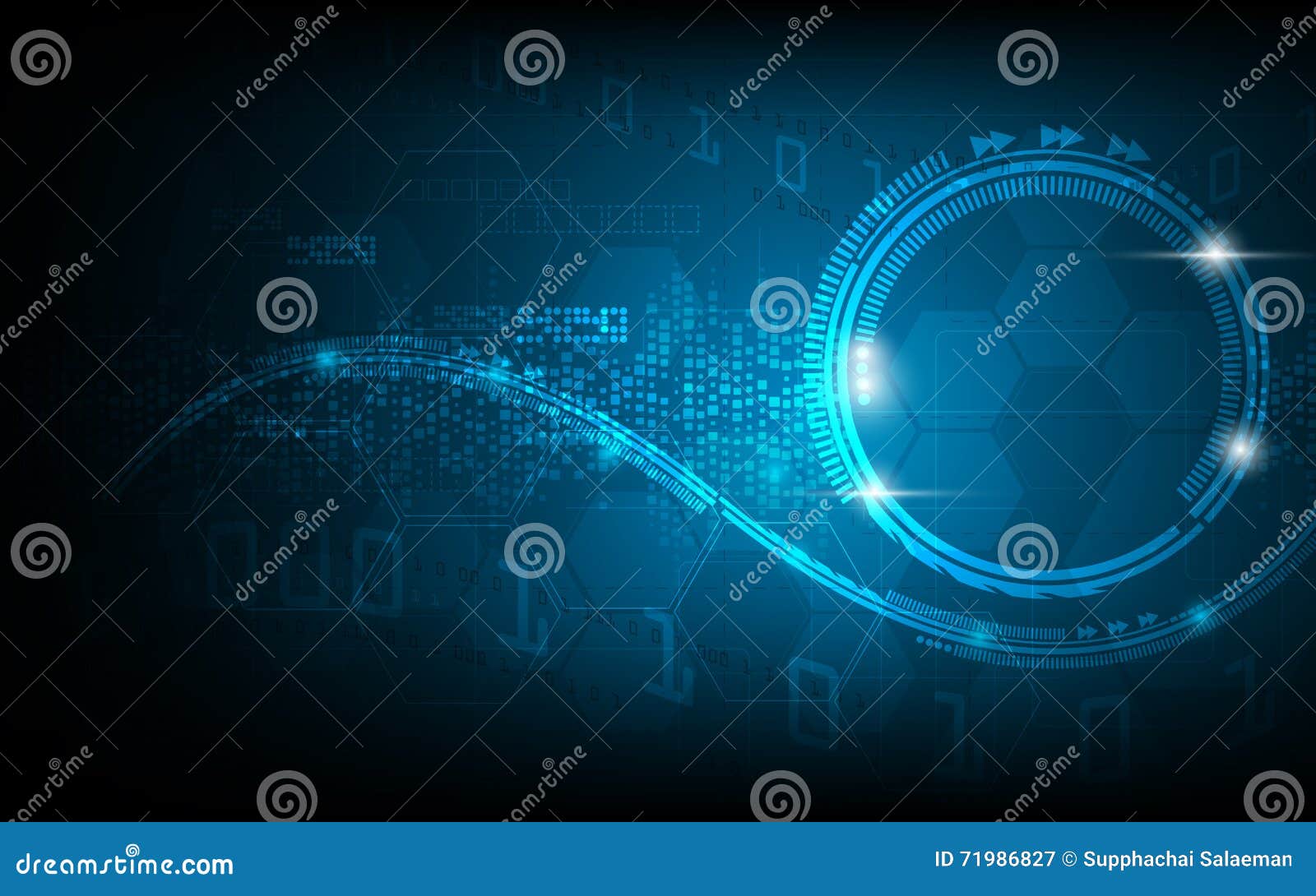 Abstract Background Hi Tech Innovation Concept Stock Illustration ...
