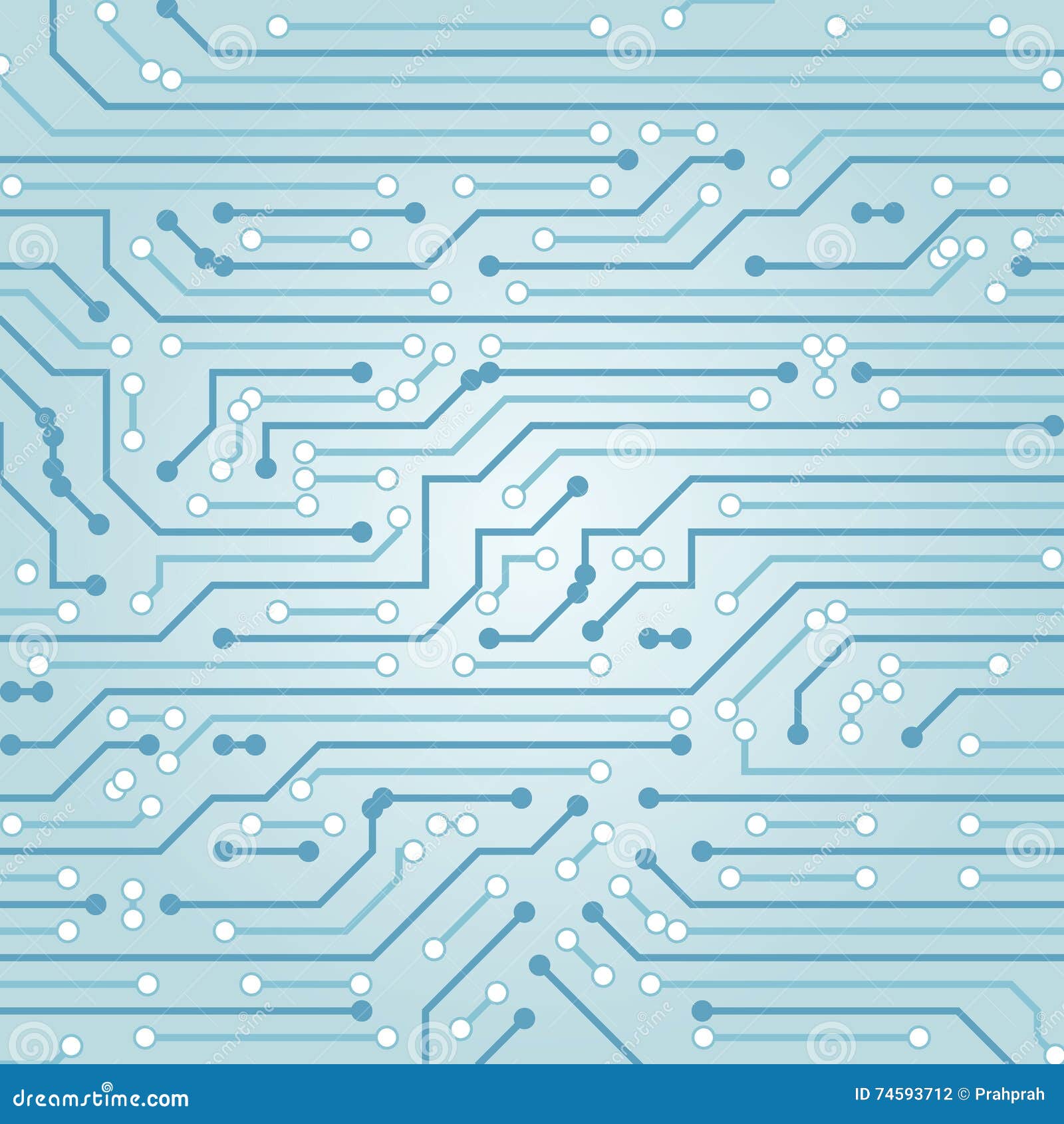 Abstract Background with High Tech Circuit Board Stock Illustration ...