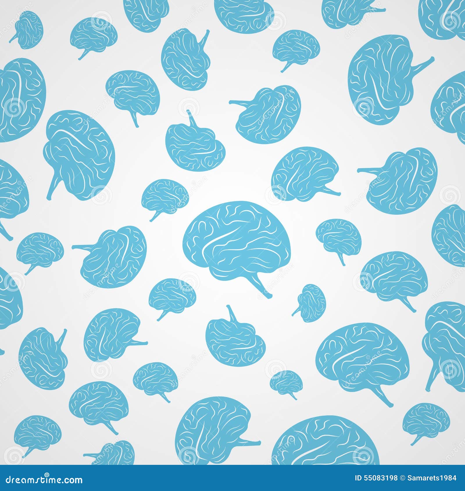 Abstract Background Human Brain. Stock Vector - Illustration of blue ...