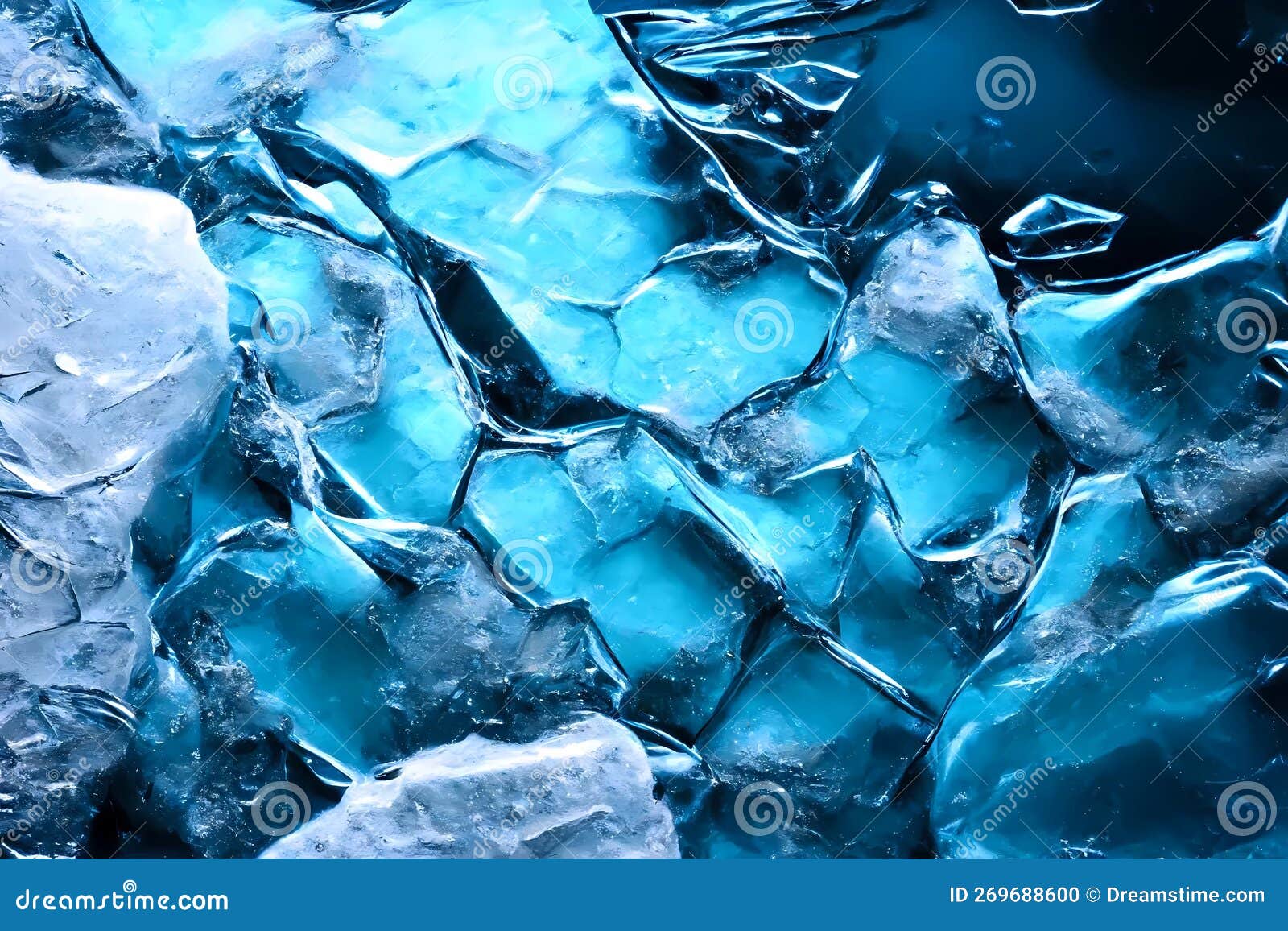 The Abstract Background of Ice Structure. Ice Pattern Stock ...