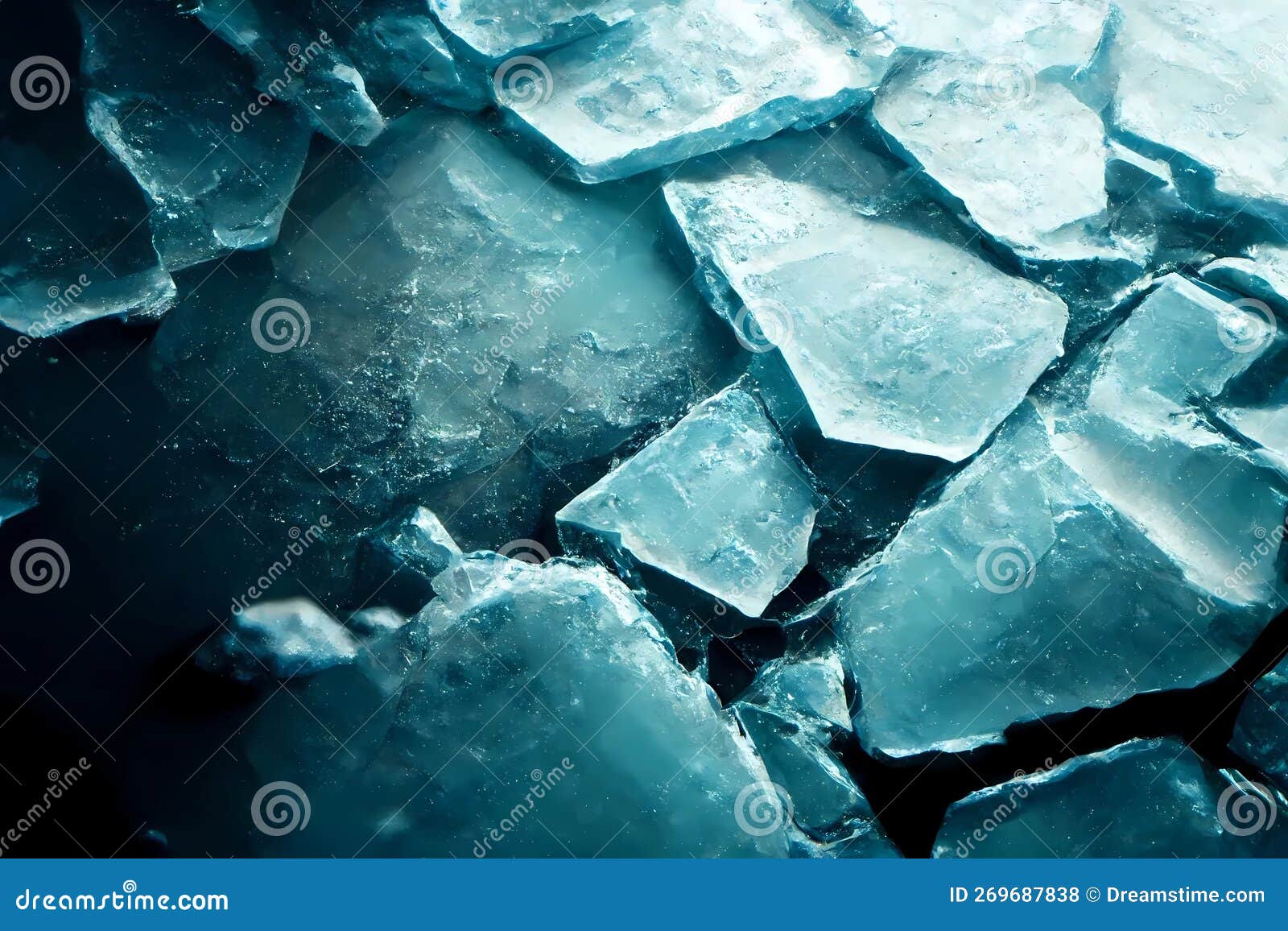 The Abstract Background of Ice Structure. Ice Pattern Stock ...