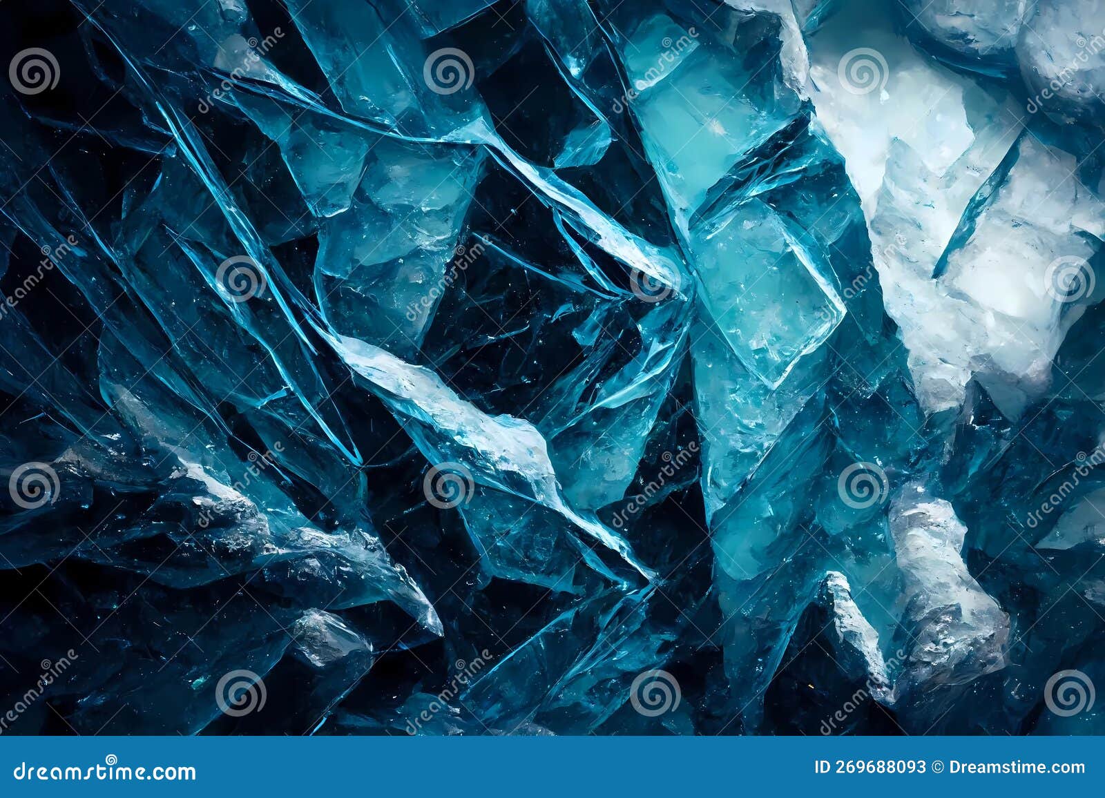 The Abstract Background of Ice Structure. Ice Pattern Stock ...