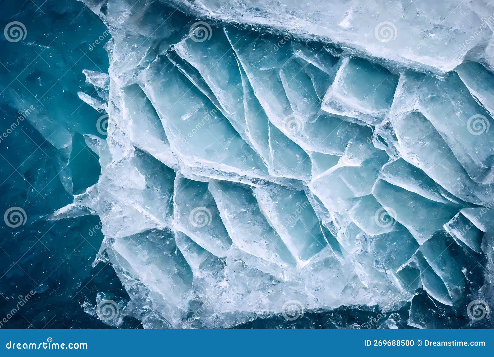 The Abstract Background of Ice Structure. Ice Pattern Stock ...