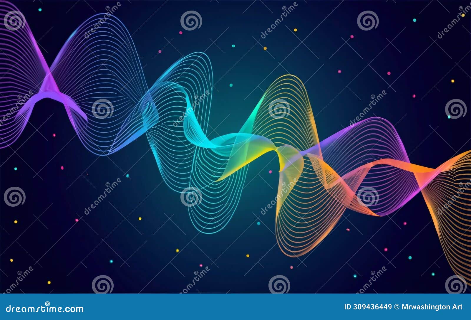Abstract Background with Fantastic Elements, Nice Screensaver or ...