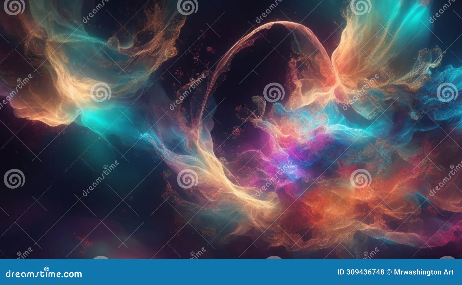 Abstract Background with Fantastic Elements, Nice Screensaver or ...