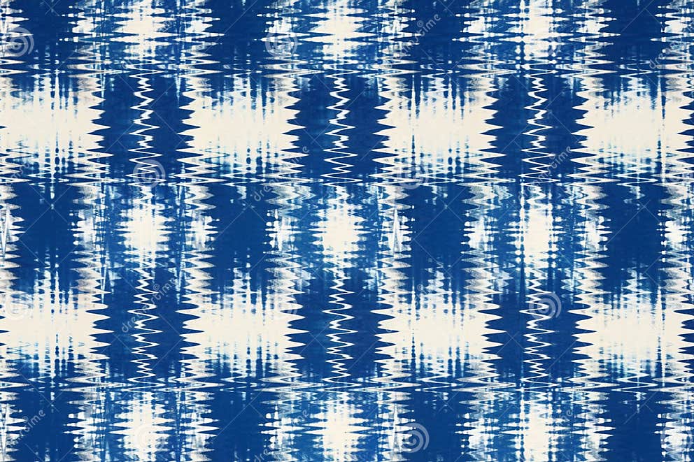 Abstract Background in Ikat Technique. Stock Illustration - Illustration of wallpaper, vintage ...