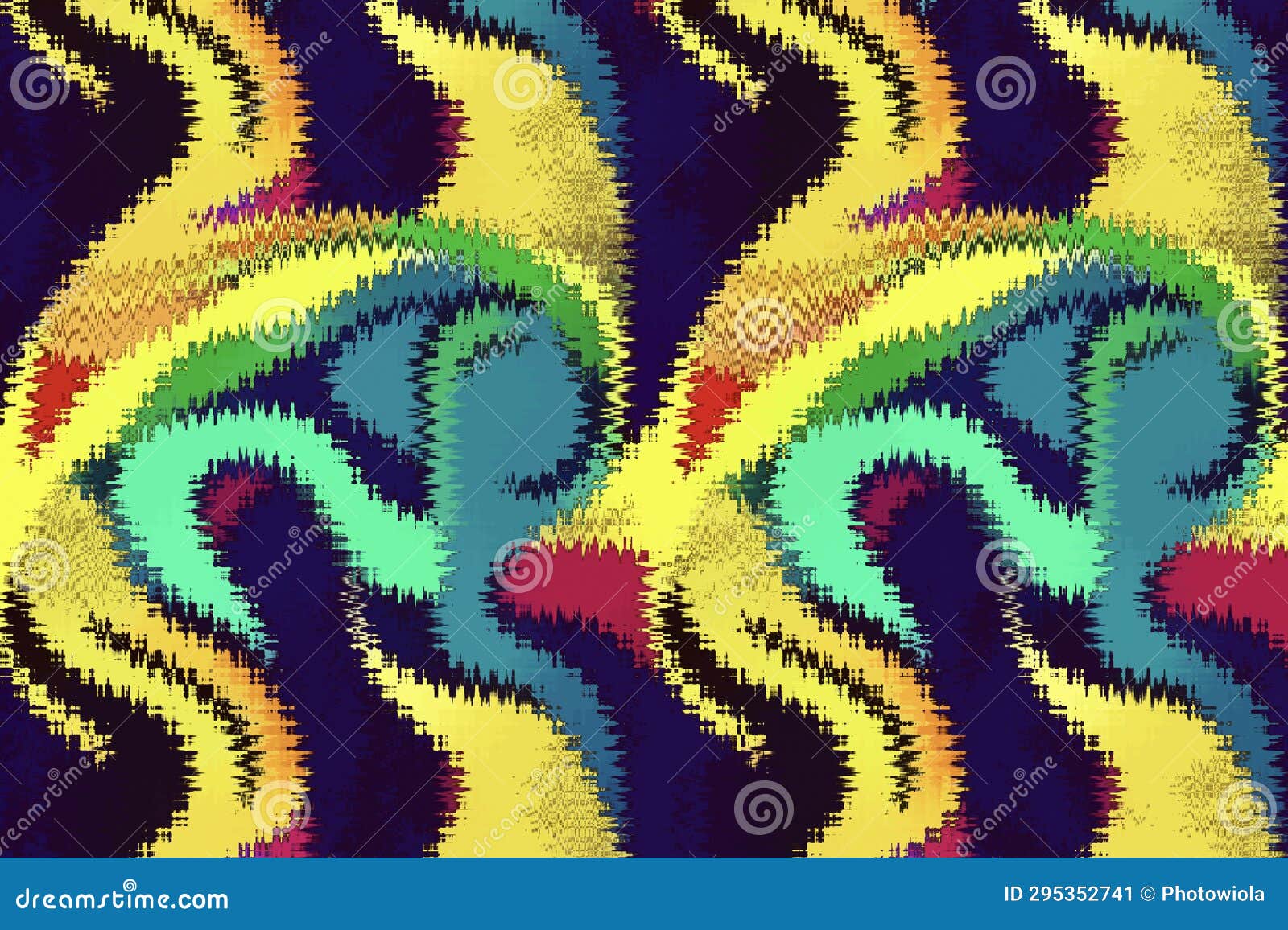 Abstract Background in Ikat Technique. for Use on Materials and ...