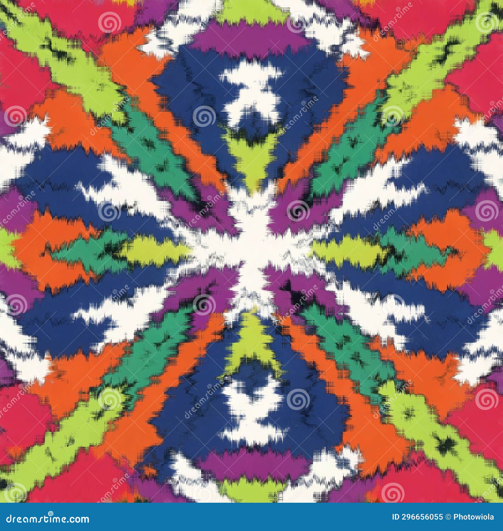 Abstract Background in Ikat Technique. for Use on Materials and Graphics Stock Illustration ...
