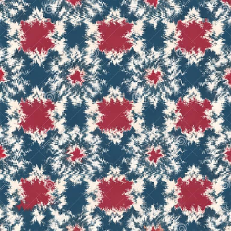 Abstract Background in Ikat Technique. for Use on Materials and Graphics Stock Illustration ...
