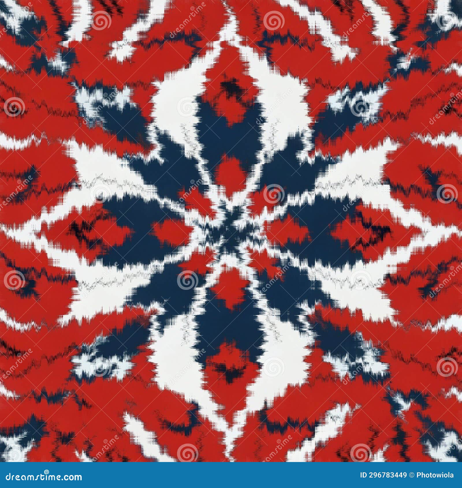 Abstract Background in Ikat Technique. for Use on Materials and ...